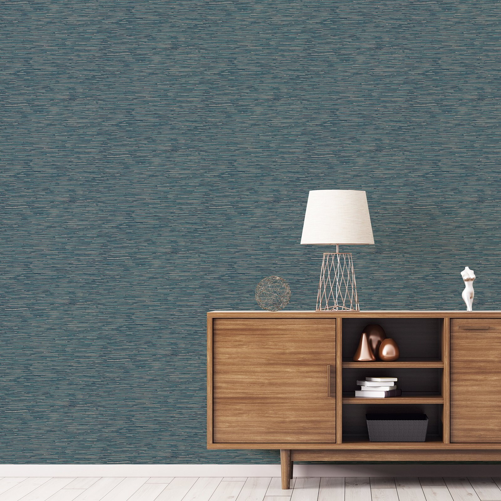 Galerie Texstyle Bronze Effect Blue Wallpaper G56591 in the Wallpaper ...