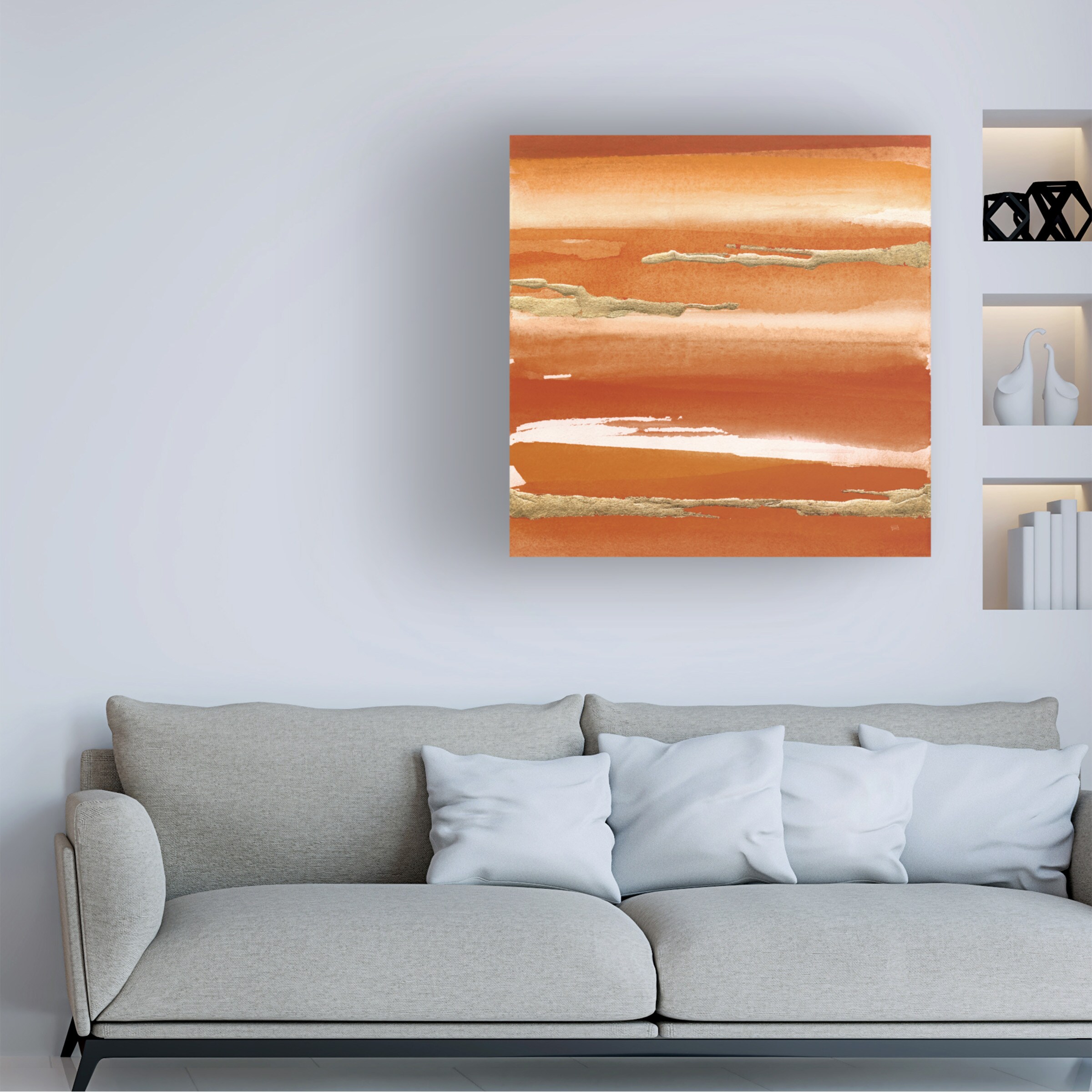 Trademark Fine Art Chris Paschke Gilded Mandarin III Burnt Orange ...