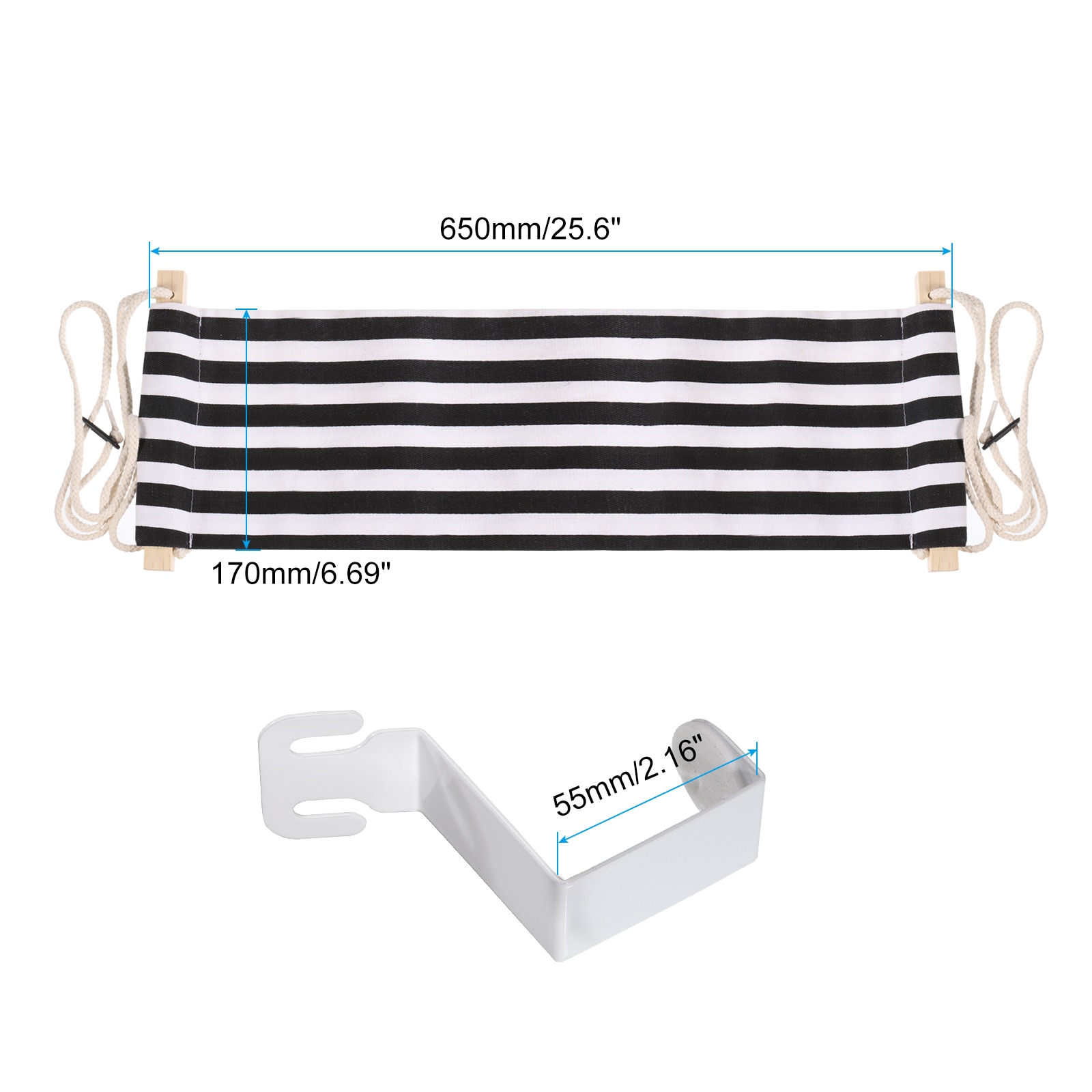 PATIKIL Foot Hammock Under Desk Adjustable Foot Rest Sling with Hooks ...