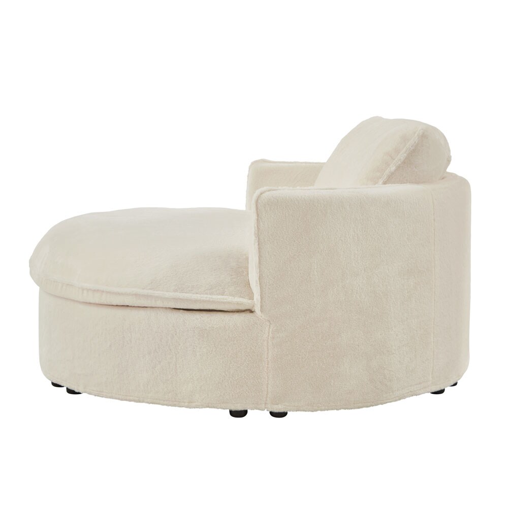 ModernLuxe Assembly Required Accent Sofa Chair Barrel Chair 59.1Inch ...