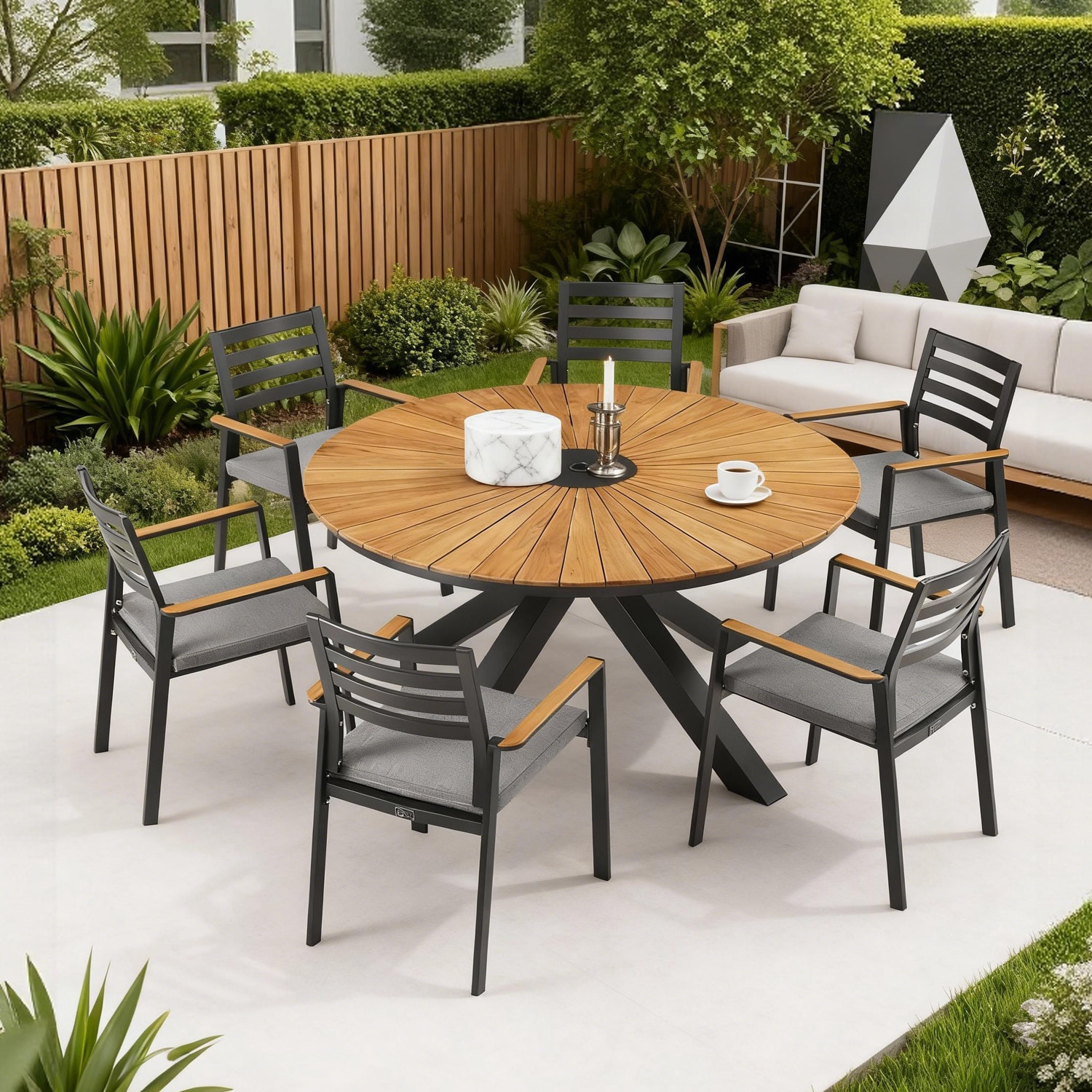 Wood Aluminum-Frame Patio Furniture at Lowes.com