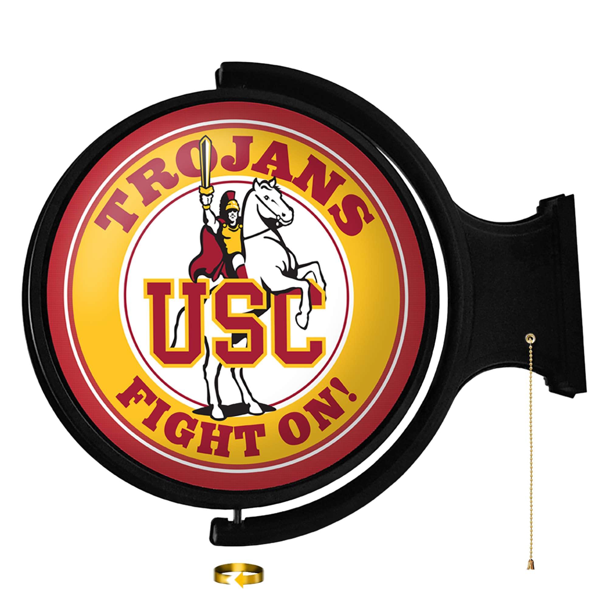 The Fan-Brand USC Trojans Rotating Wall Lights 23-in Constant LED Game ...