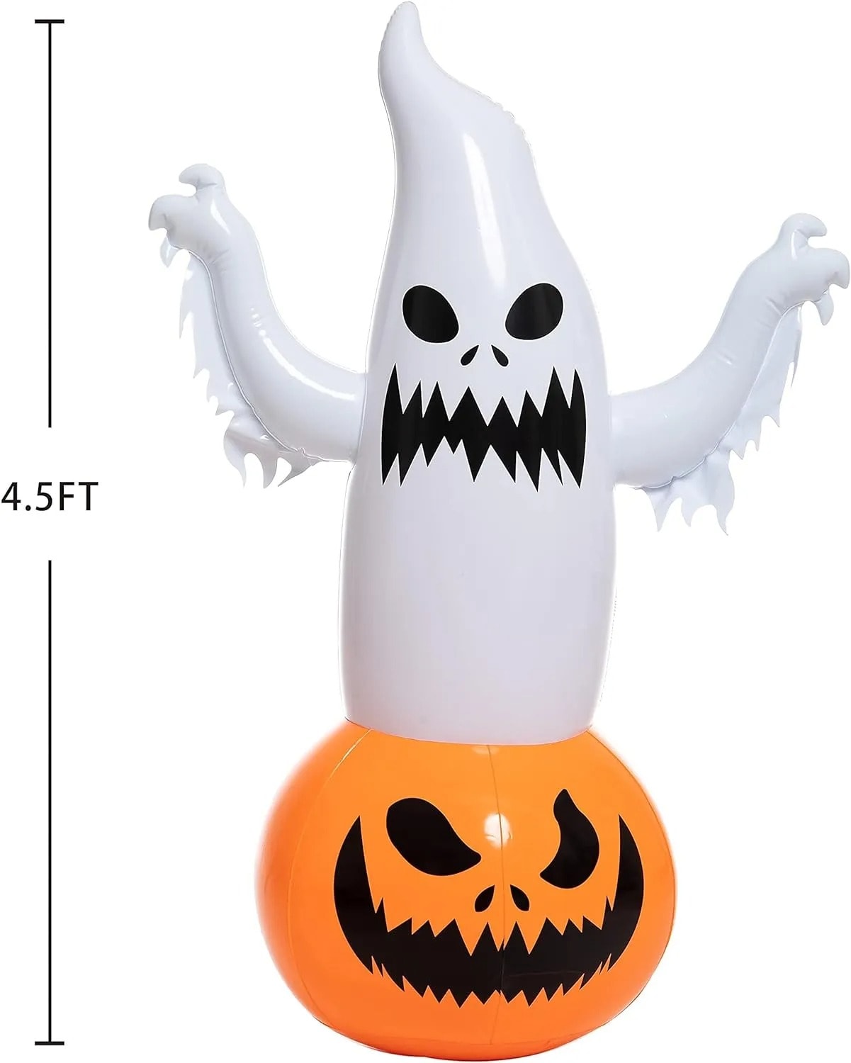 SYNCFUN 4.5-ft Freestanding Lighted Ghost Inflatable 13350 at Lowes.com