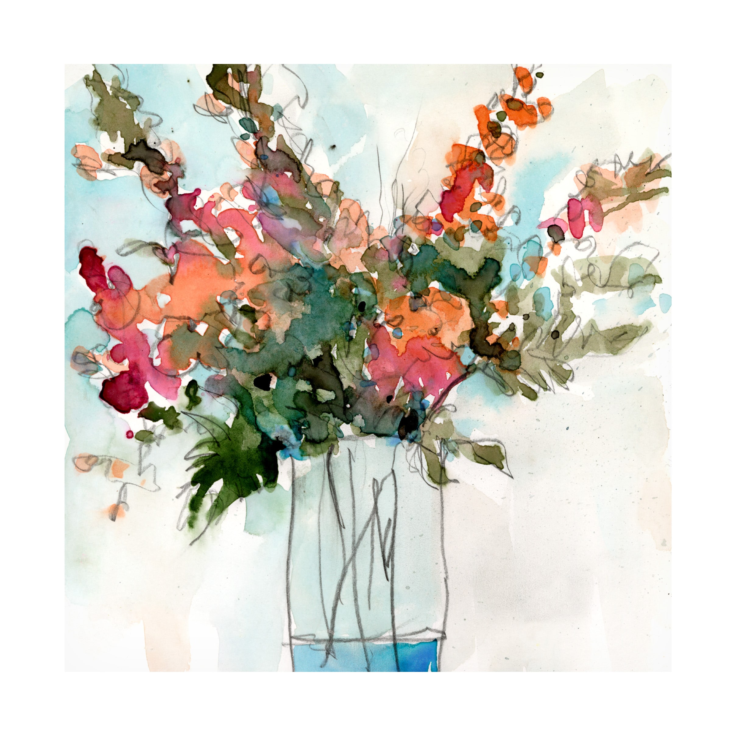 Trademark Fine Art Samuel Dixon Water Garden Still Life I Canvas Art in ...