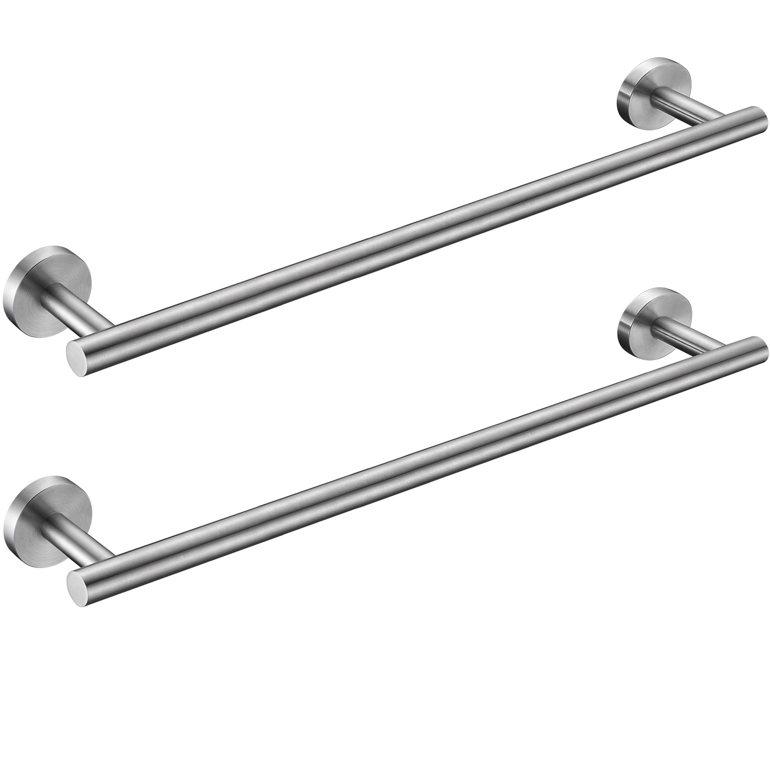 Lovav Brushed Nickel 24inch 2Pack SUS304 Stainless Steel Towel Bar Wall ...