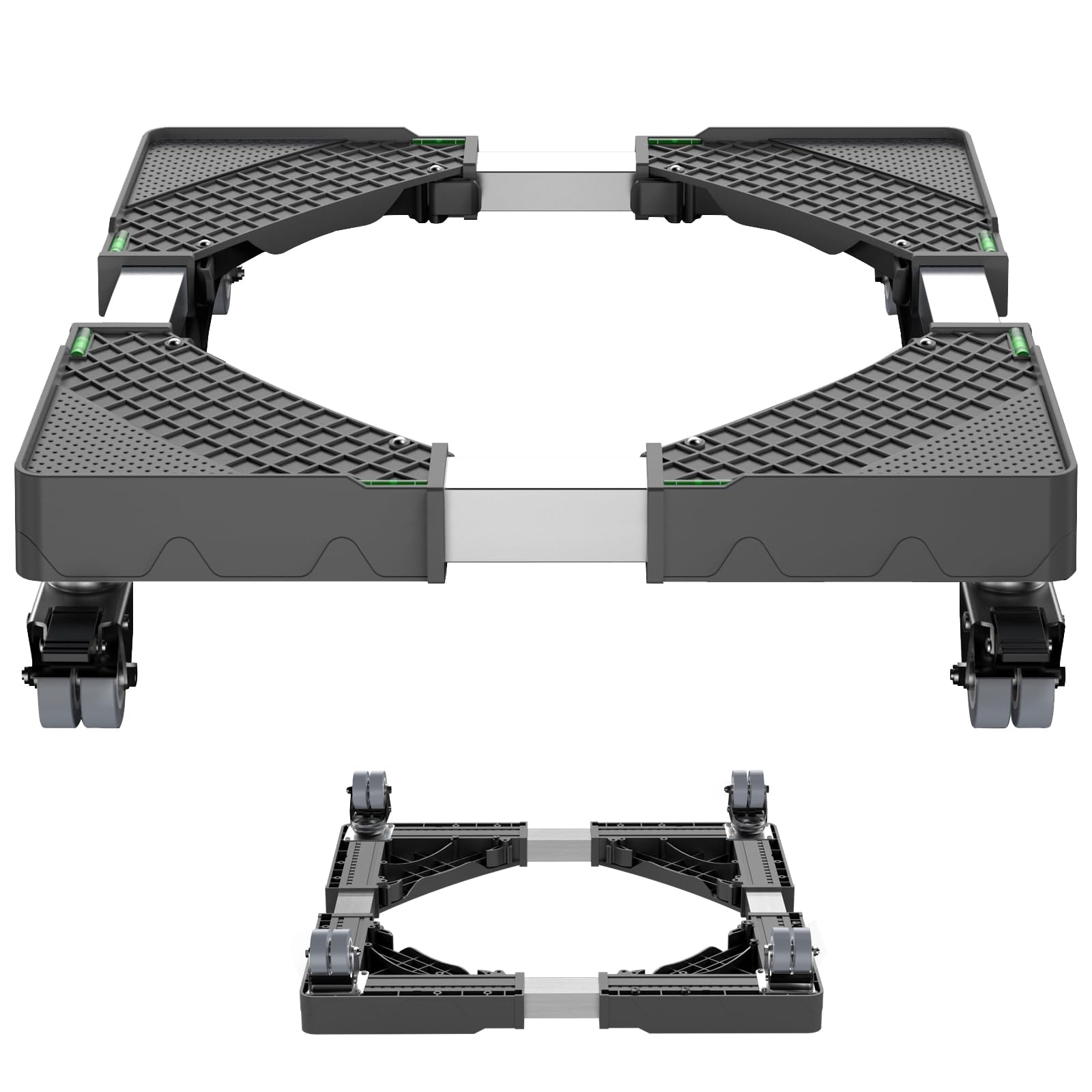 Anqtovp Mini Fridge Stand Adjustable Dolly with 4 Locking Wheels ...