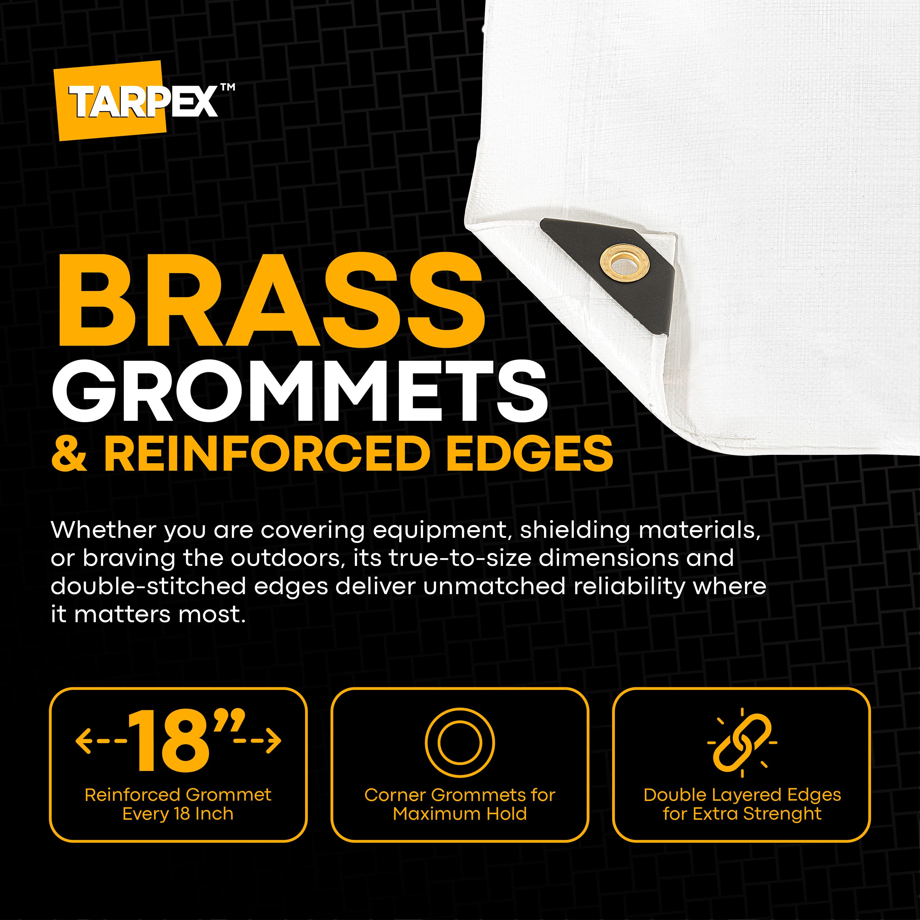 Tarpex 18-ft x 24-ft White Waterproof Commercial Polyethylene in the ...