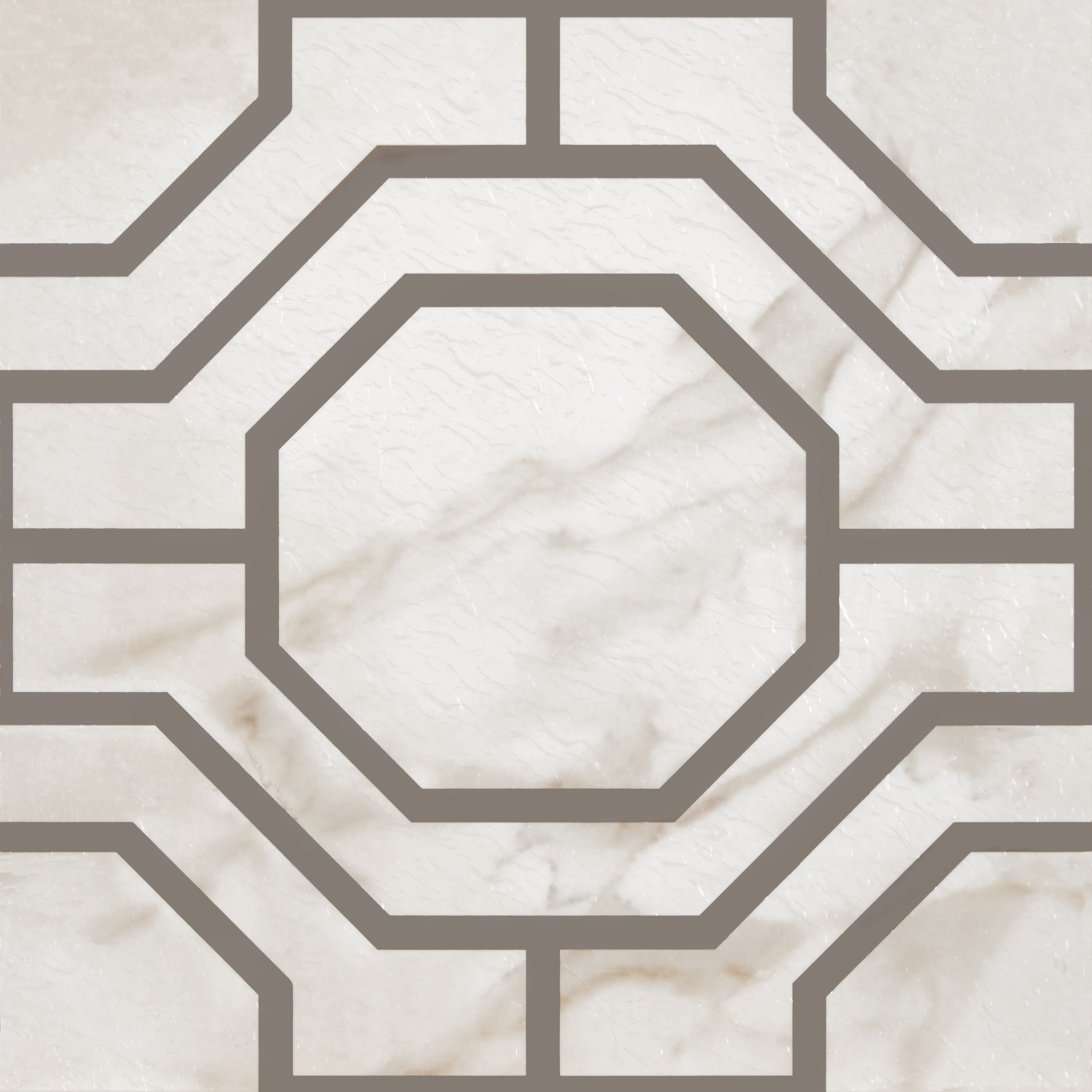 KATE AURORA Retro 12x12 Self Adhesive Vinyl Floor Tile Octagon 20 Tiles ...