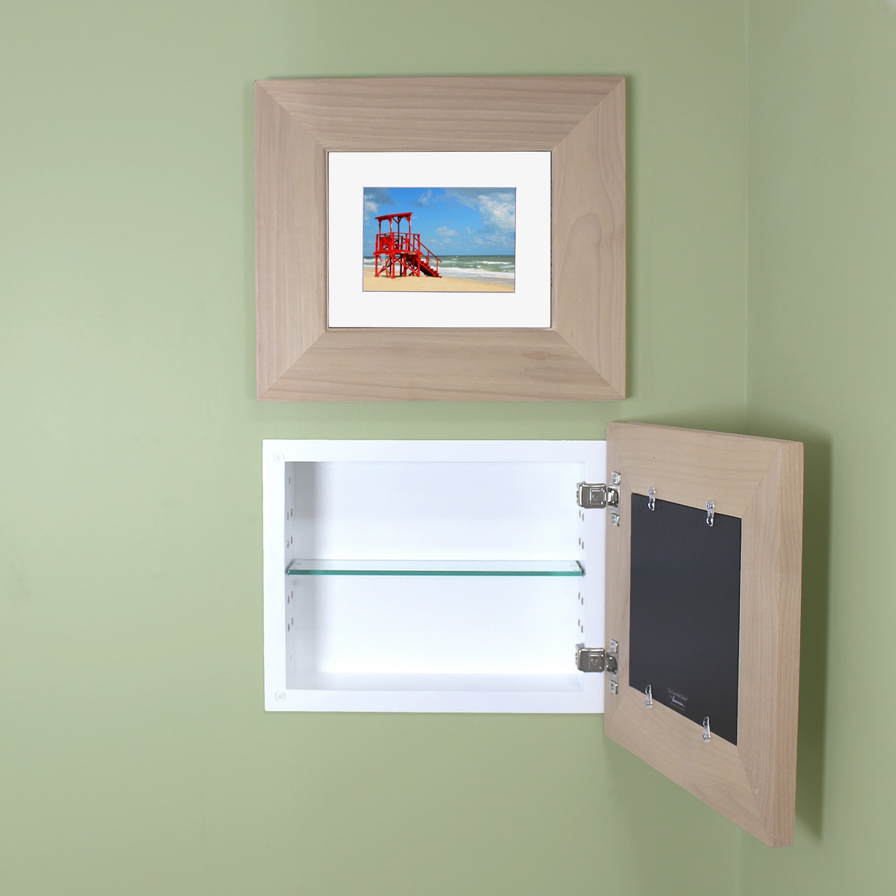 Fox Hollow Furnishings 14 W x 11 H Concealed Cabinet Picture Frame Door ...