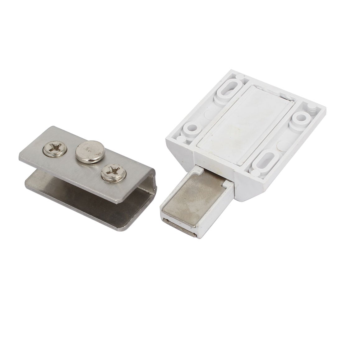 Unique Bargains 2 Sets Cabinet Shower Door Pivot Hinges Magnetic Catch ...