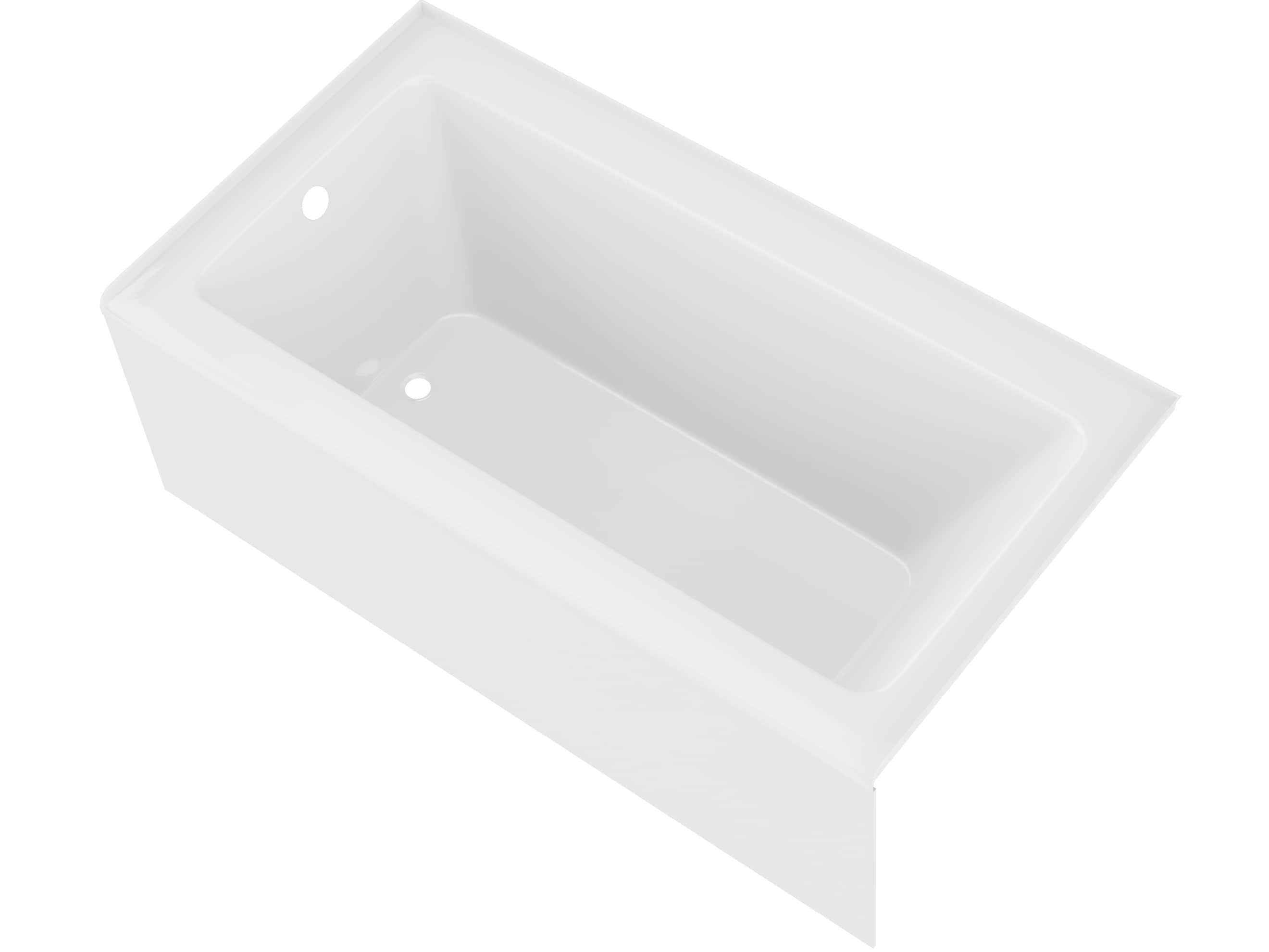 Endurance DTLSX Series 32-in x 60-in White Acrylic Rectangle Drop-in ...