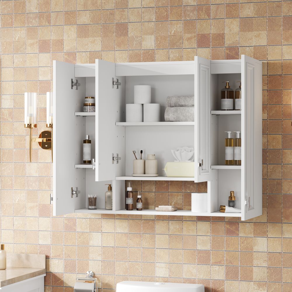 GDFStudio Elmridge 36 in. Bathroom Wall Mounted Medicine Cabinet with ...