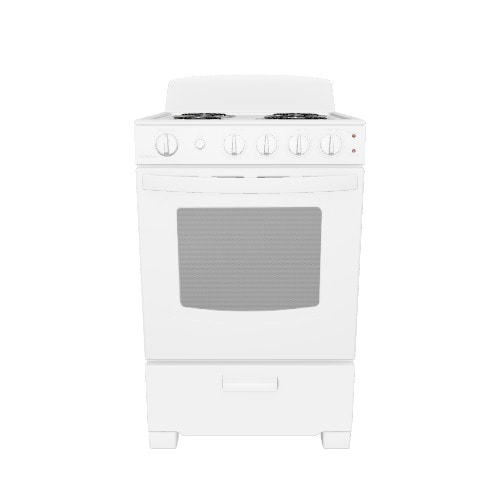 Hotpoint 24-in 4 Burners 2.9-cu ft Freestanding Electric Range (White ...