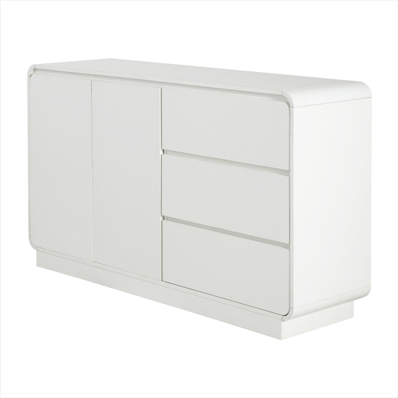 Watnature Dining room sideboard cabinet 55-inch modern storage with 2 ...