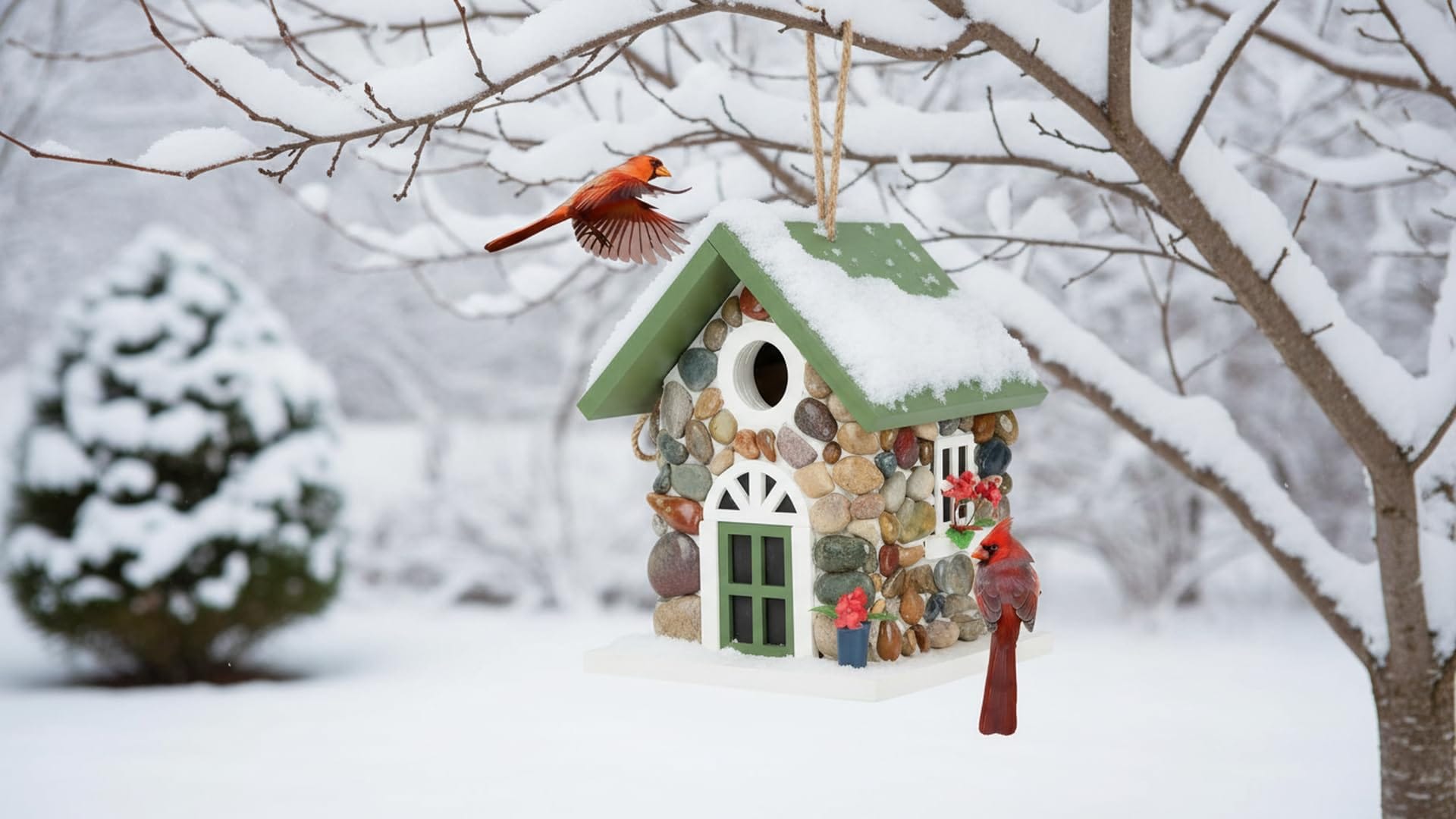 Aoibox Cedar Wood Bluebird House 1 Piece Handmade Outdoor Birdhouse ...