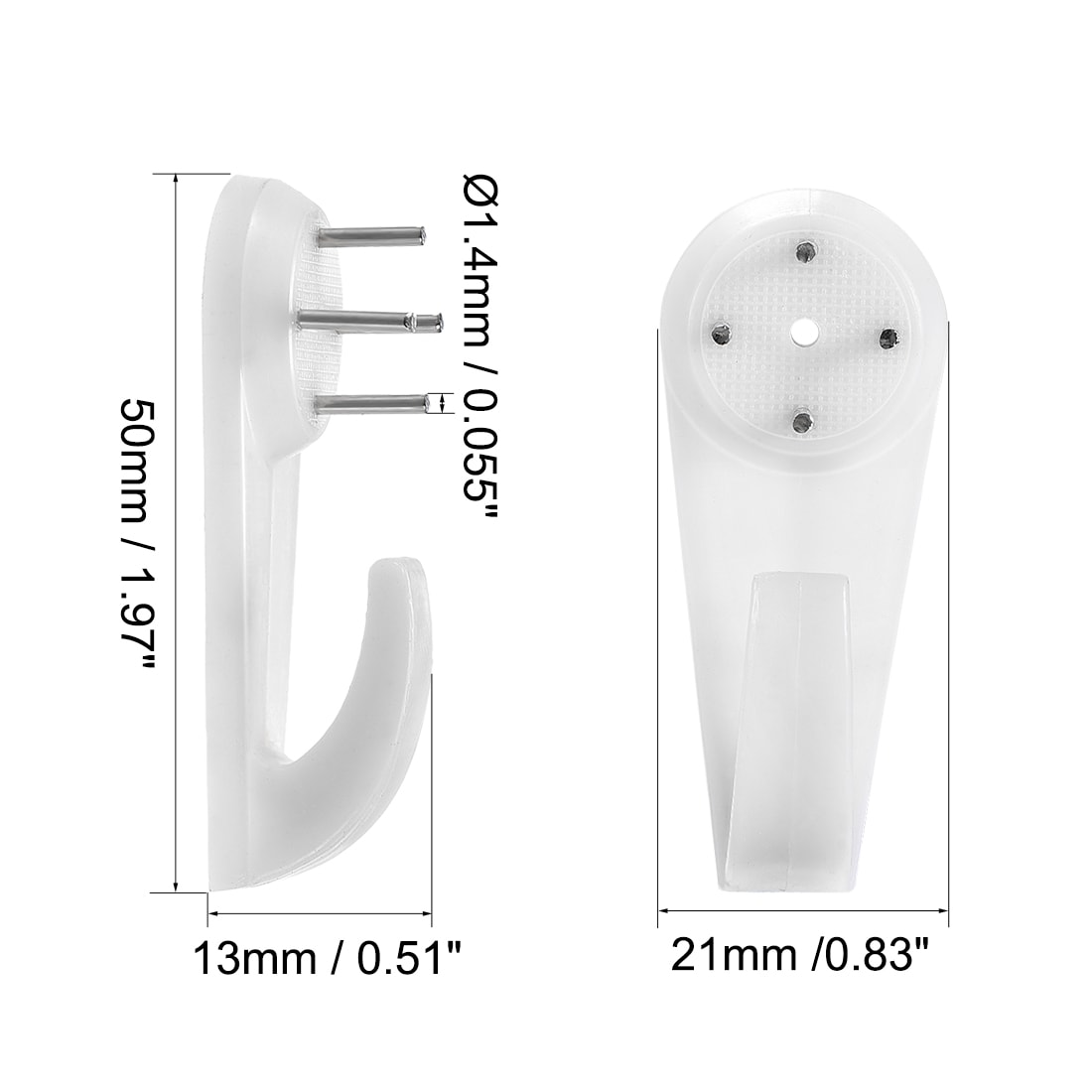 Unique Bargains 20pcs 30Lbs Hardwall Hanger for Hardware Fasteners ...