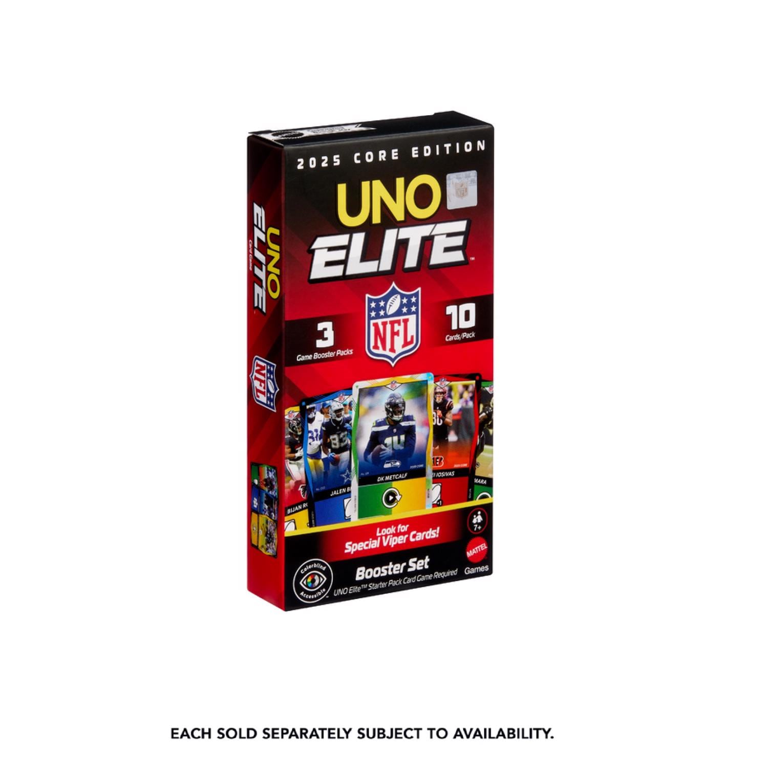 UNO Elite NFL Core Edition Booster Set Card Game in the Board Games ...