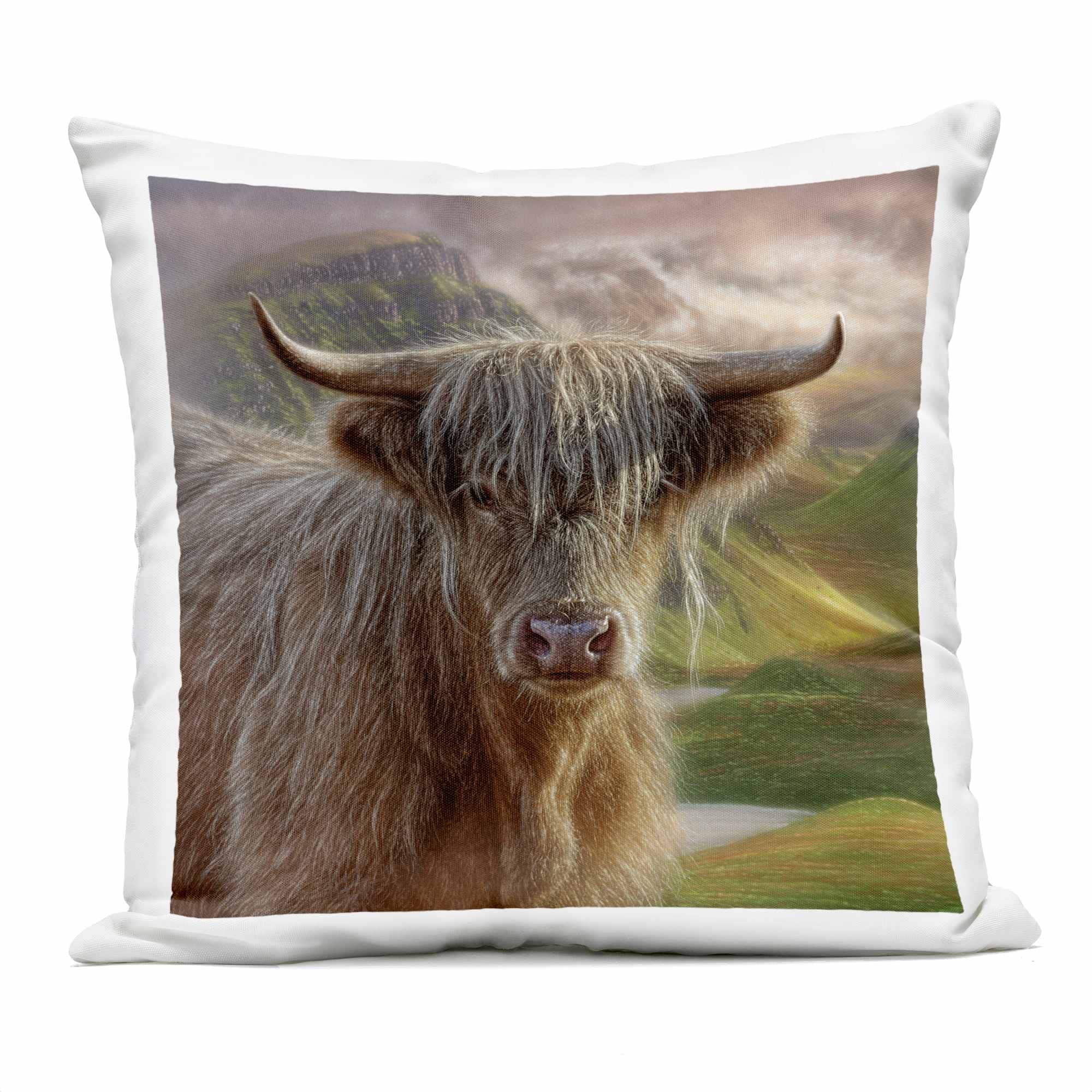 Stupell Industries Butterscotch Highland Cow Outdoor Printed ...