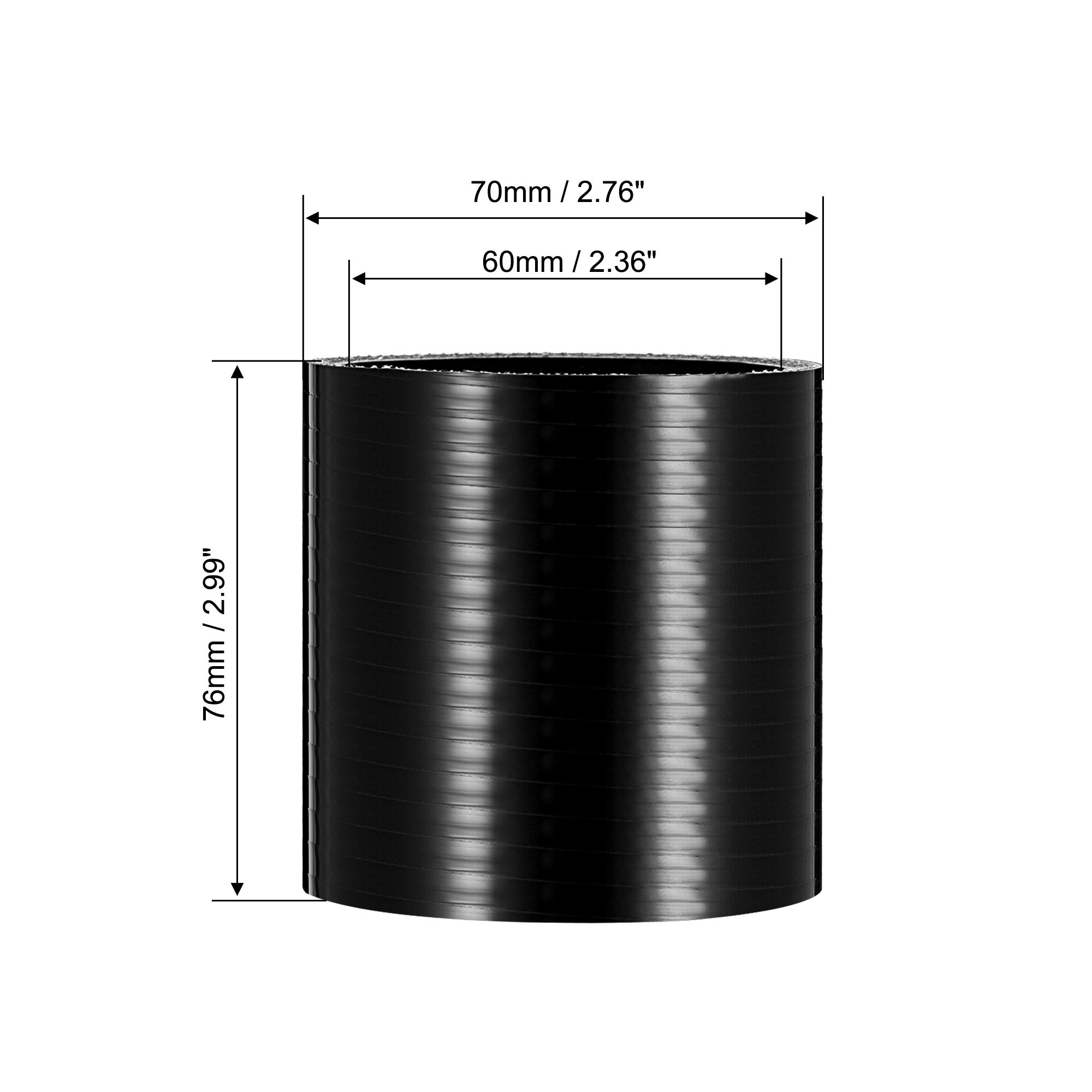 Unique Bargains 60mm 2.36-Inch ID Universal Car Straight Silicone ...