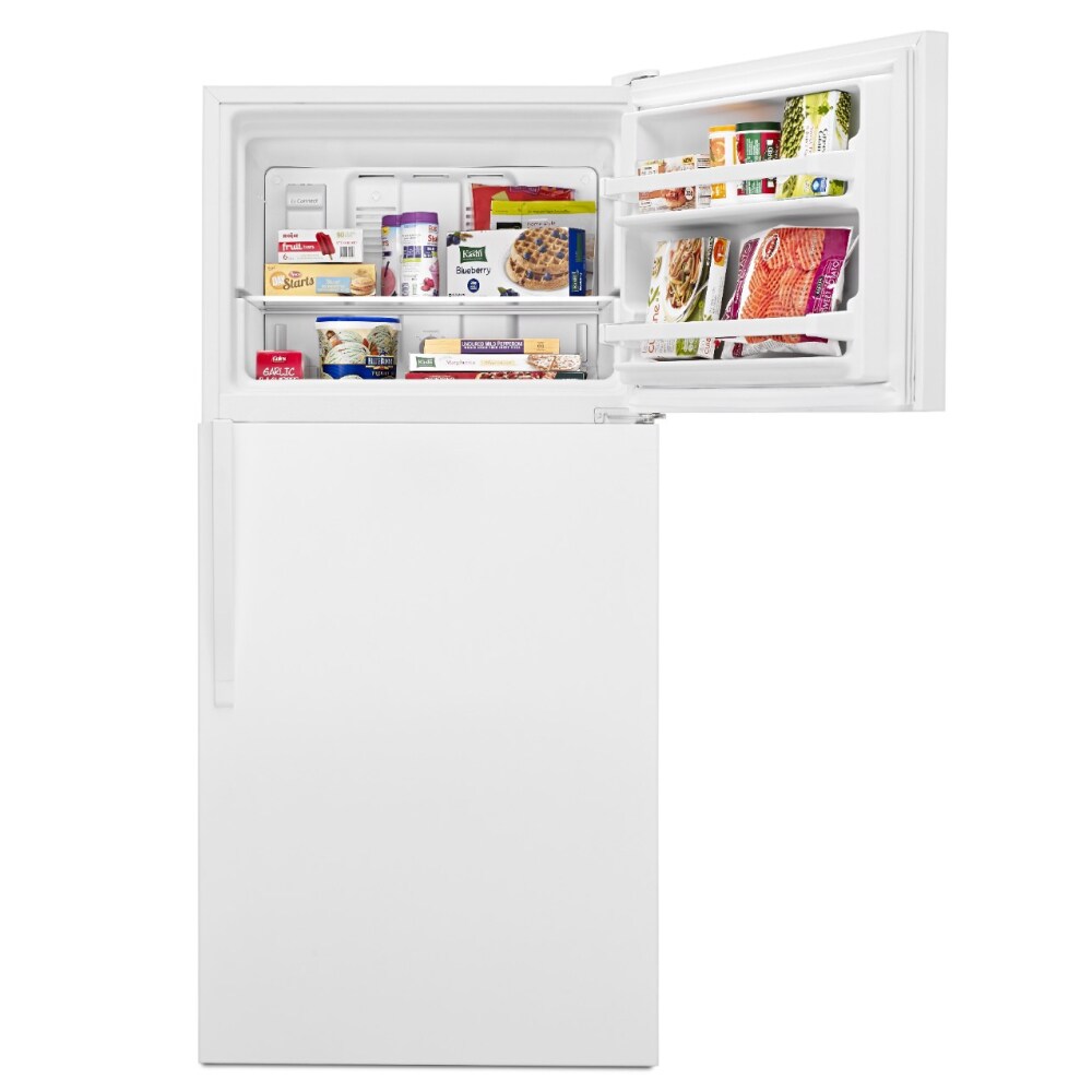 Whirlpool 18.2-cu ft Top-Freezer Refrigerator (White) in the Top ...