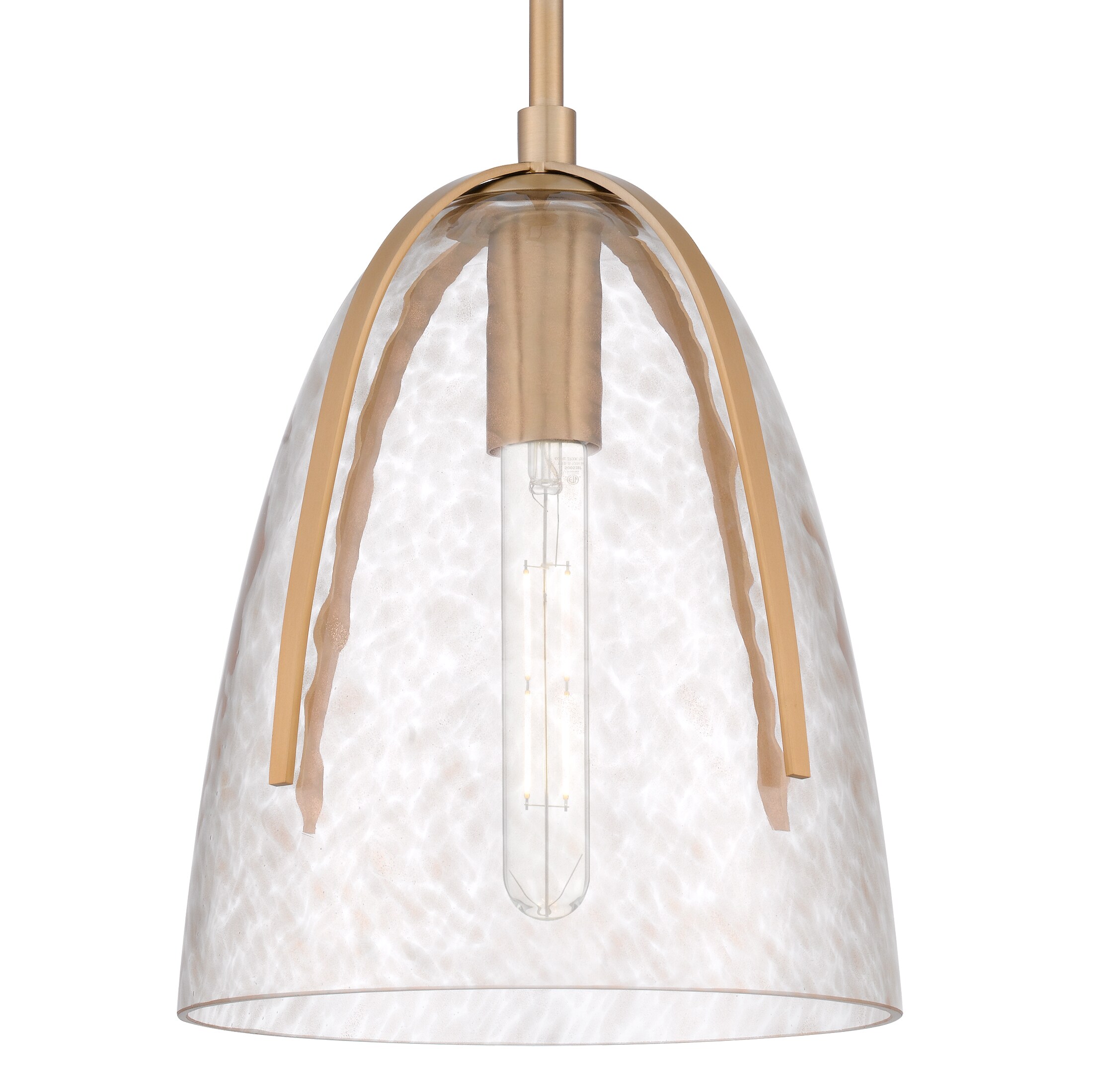 Quoizel Whitmore 1 -Light Bronze Gold Transitional Clear glass Dome ...