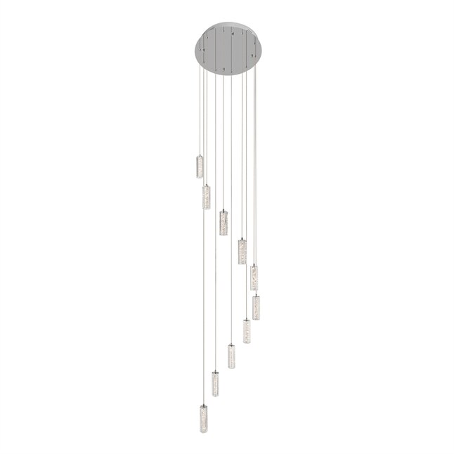 elan Neruda Chrome Modern/Contemporary Beveled Glass Cylinder LED ... elan Neruda Chrome Modern/Contemporary Beveled Glass Cylinder LED ...