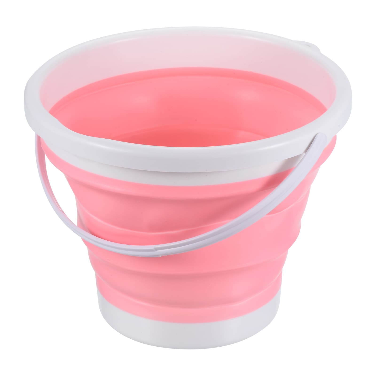Unique Bargains 3L Collapsible Bucket Portable Folding Beach Bucket ...