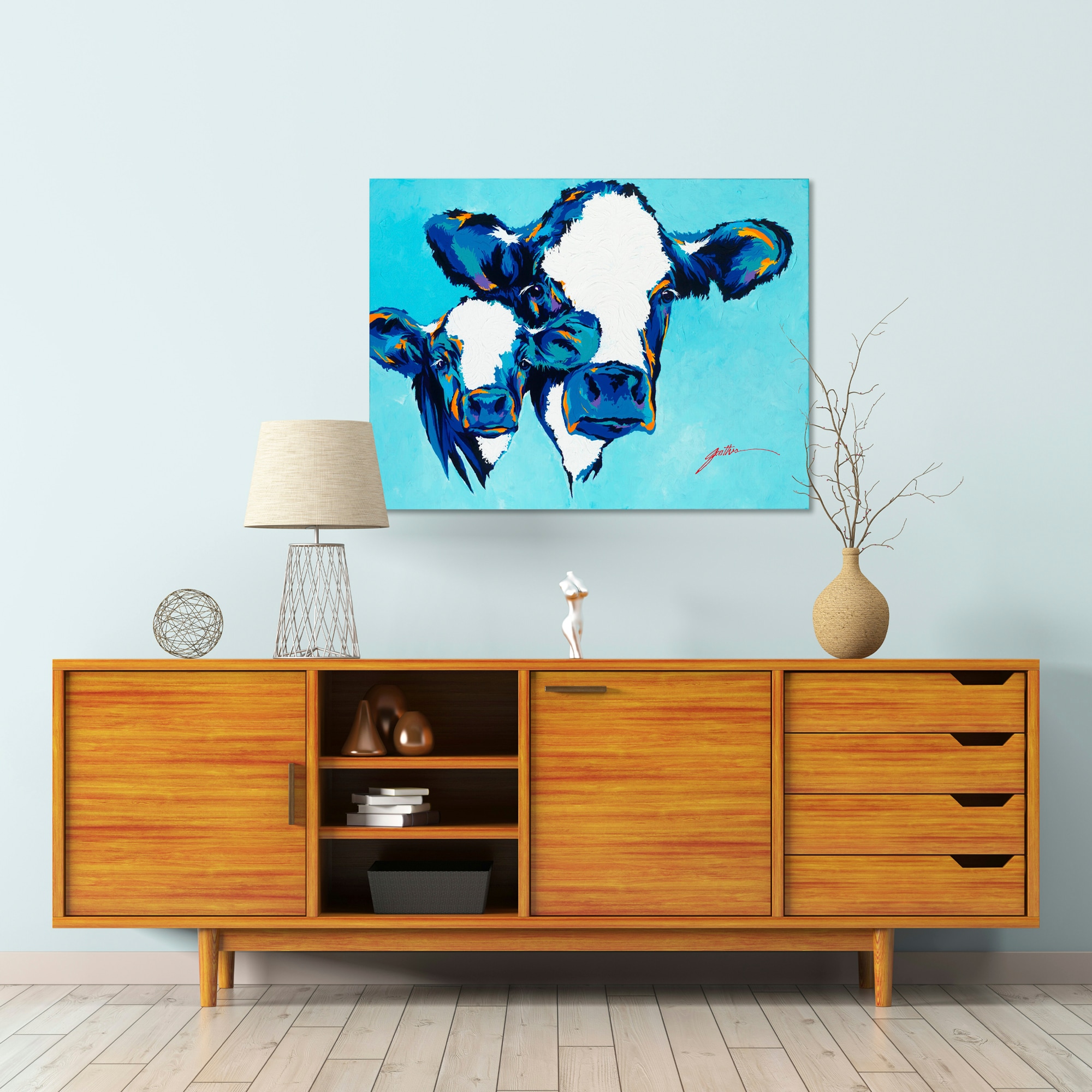 Somerset House Blue Belle Fine Art Giclee Print On Gallery Wrap Canvas ...