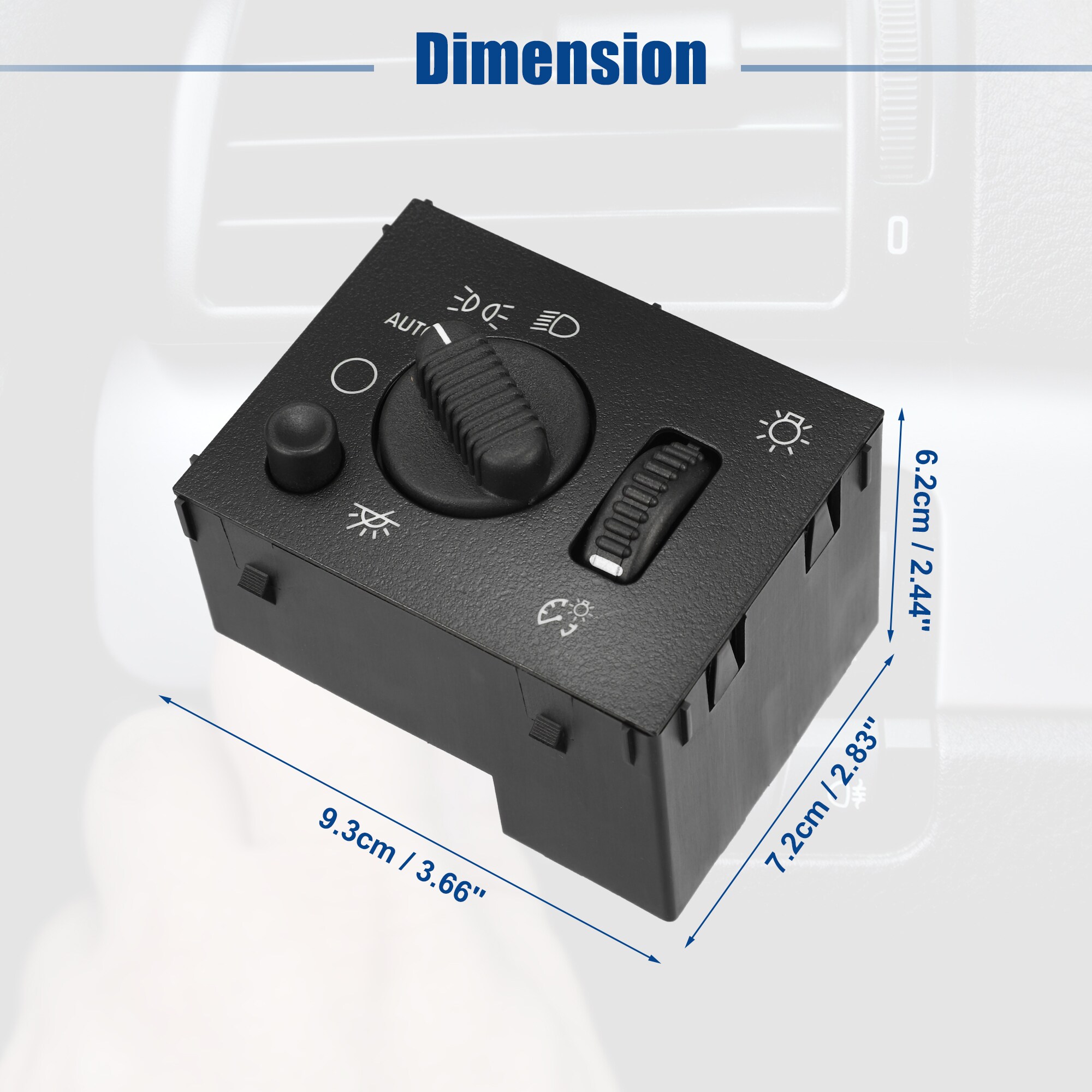 Unique Bargains Car Headlight Switch Headlamp Dimmer Switch Fit for ...