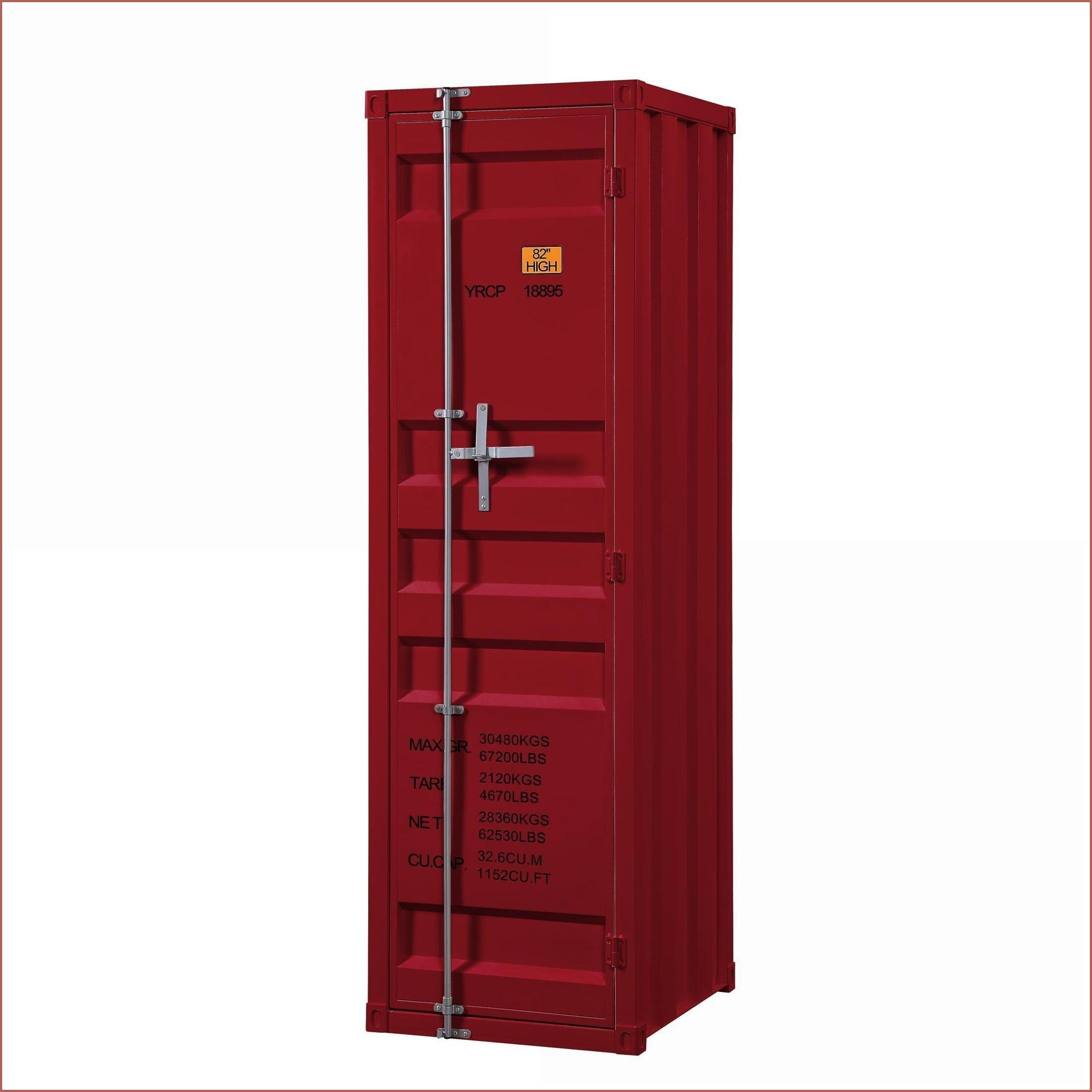 SunJet Chests and Wardrobes 1Door Industrial Wardrobe with Hanging Rod ...