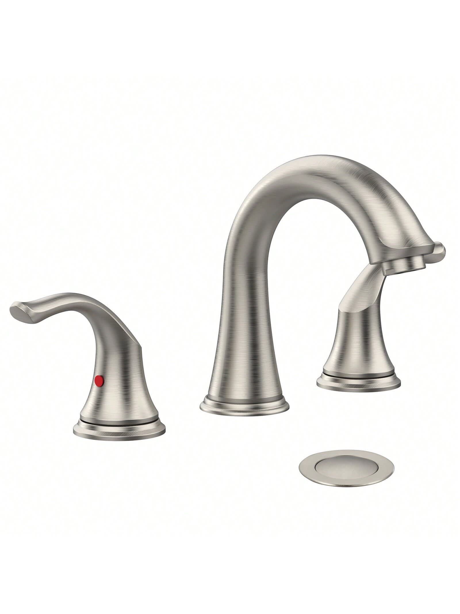 Qeetex 8 Inch Bathroom Faucet. Swan Neck Bathroom Faucets For Sink 3 ...