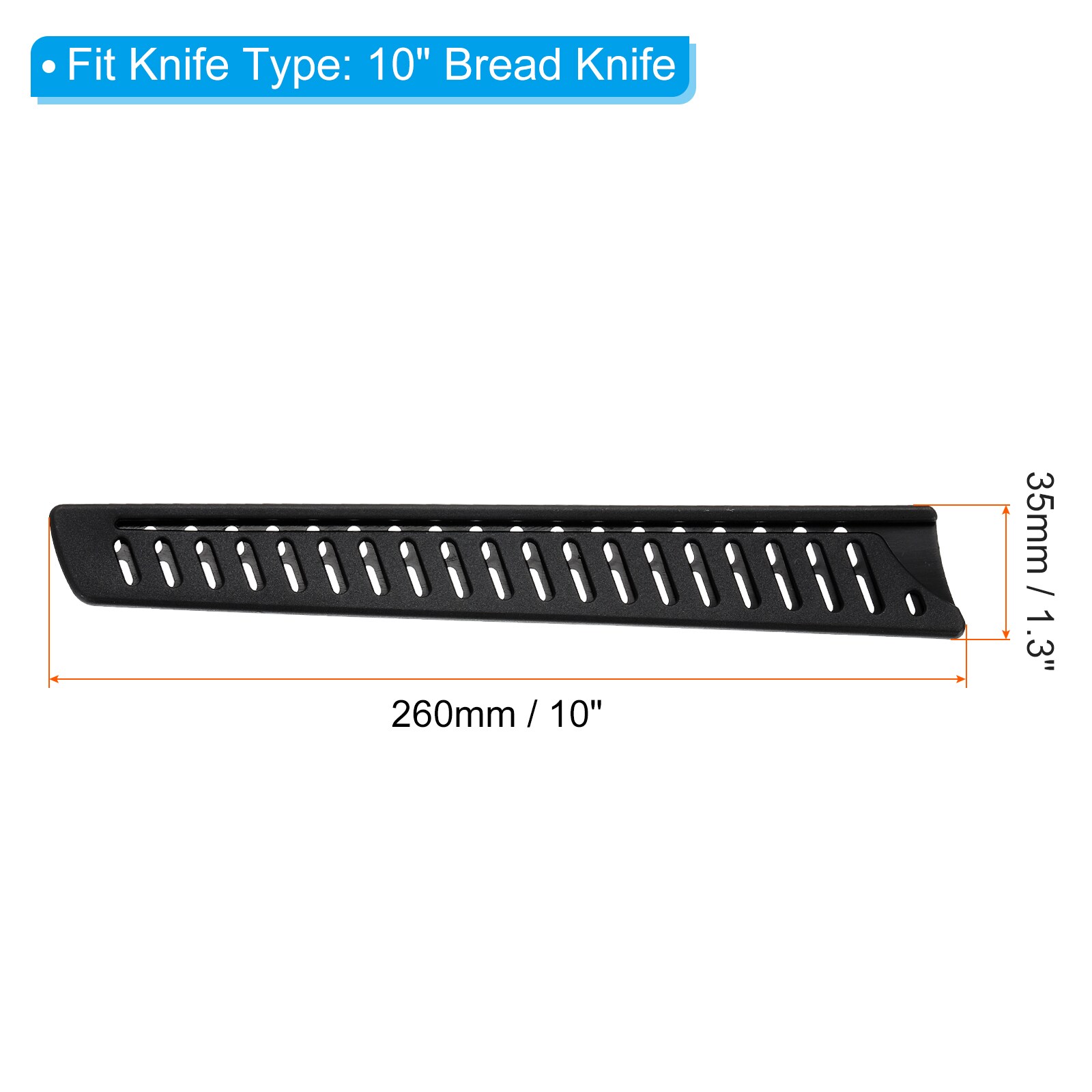 PATIKIL PP Safety Knife Cover Sleeves for 10 Inch Bread Knife 2pcs ...