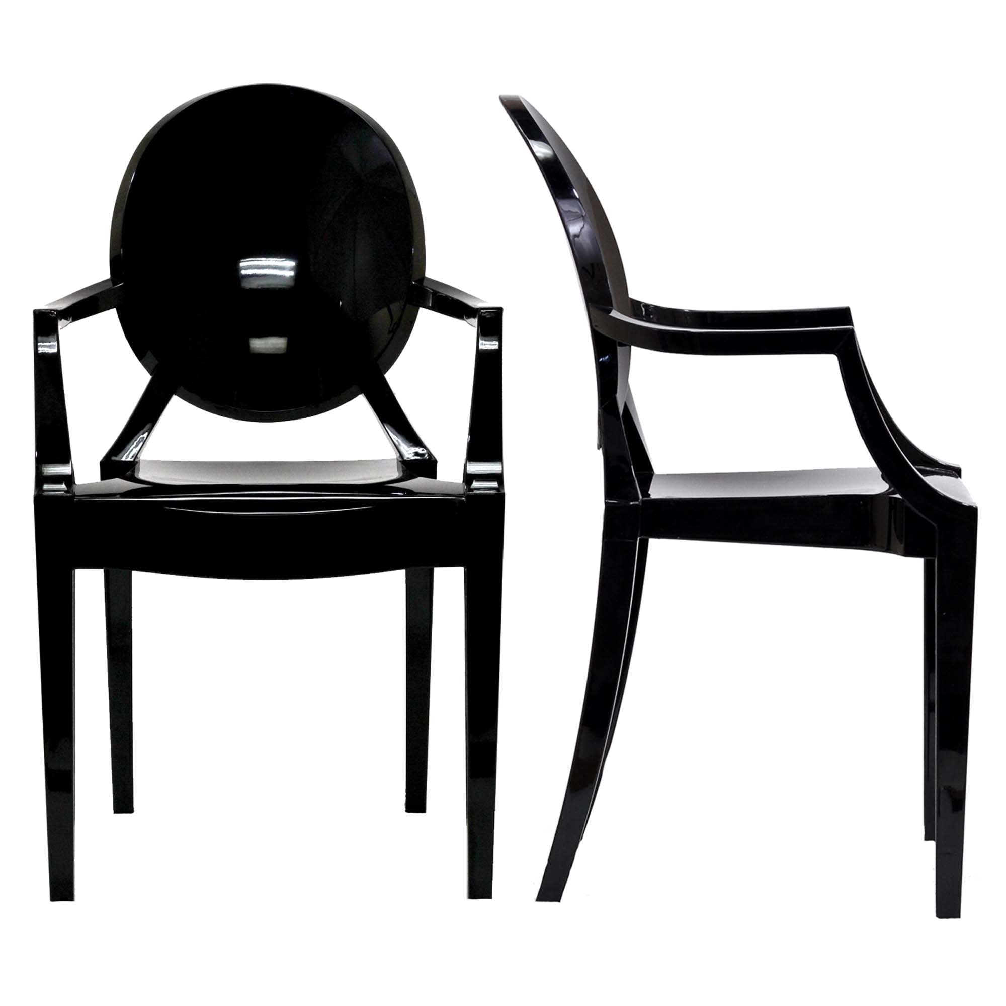 Modway Casper Dining Armchairs Set of 2 in Black in the Dining Chairs ...