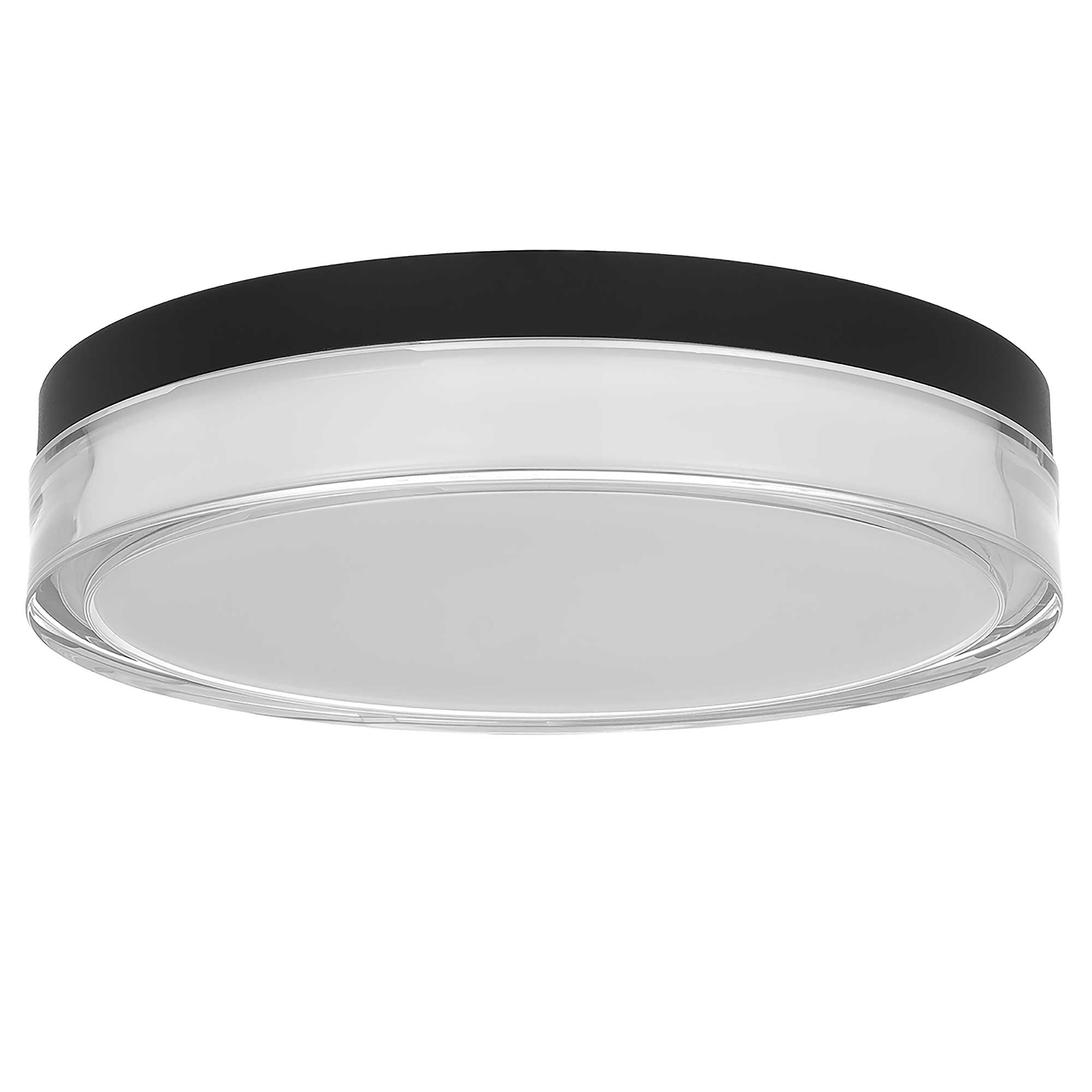 Blisstyle 12 Inch Black Integrated LED Flush Mount Lighting for Dining ...