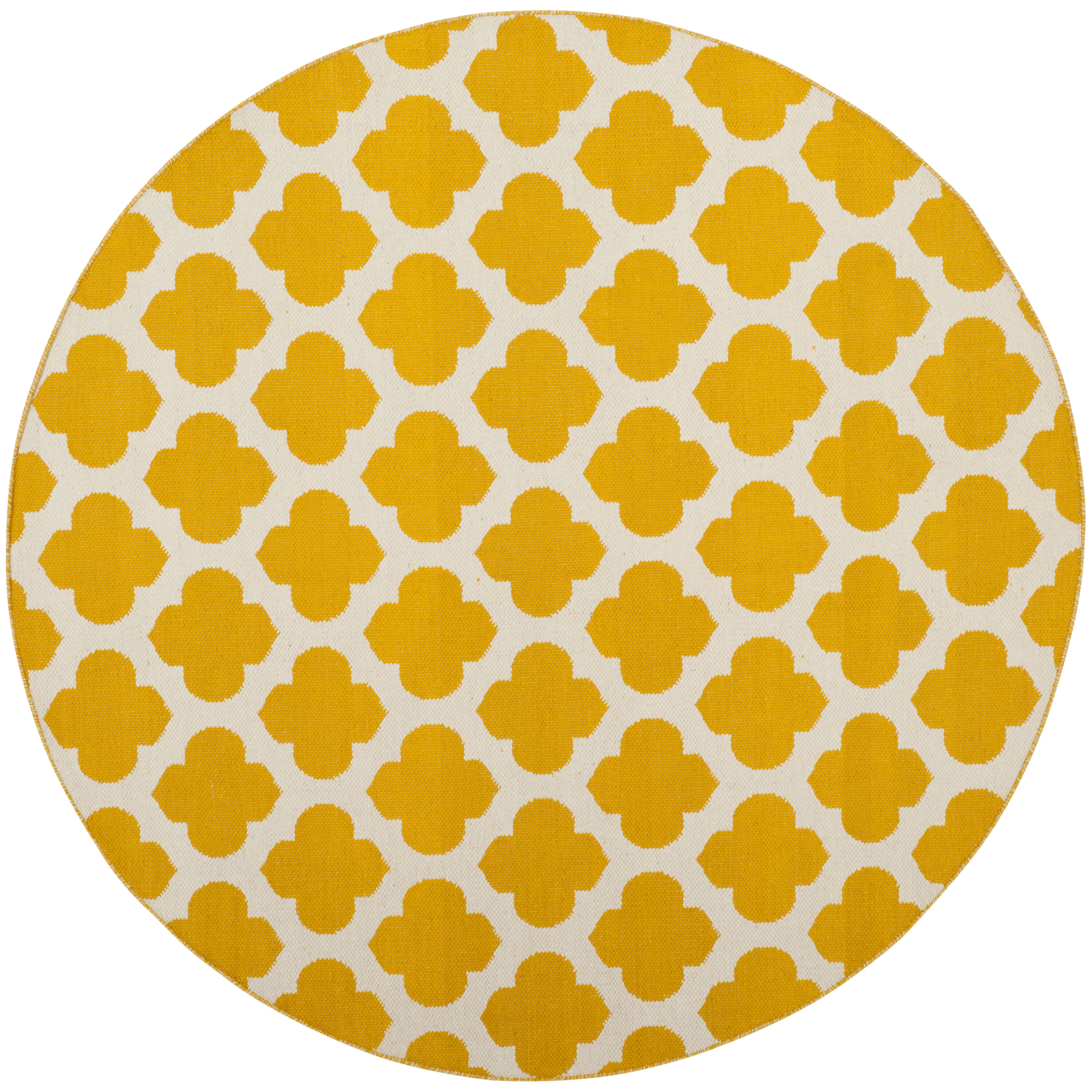 Safavieh Montauk 723J Yellow Ivory 6ft x 6ft Rug in the Rugs department ...