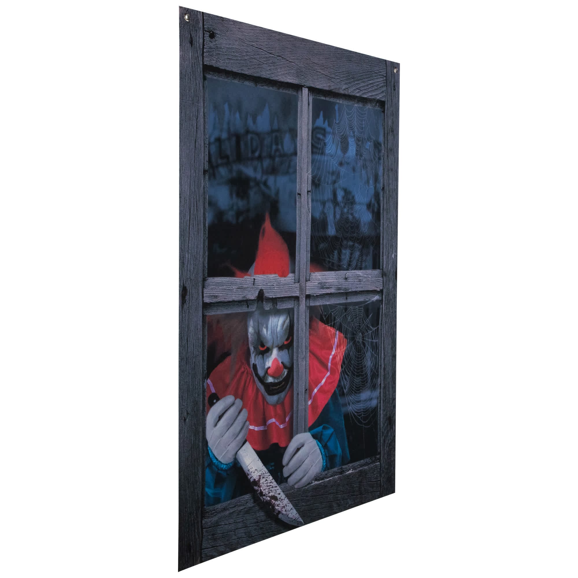 Northlight Creepy Clown Scary Halloween Window Decoration - 47 inch in ...