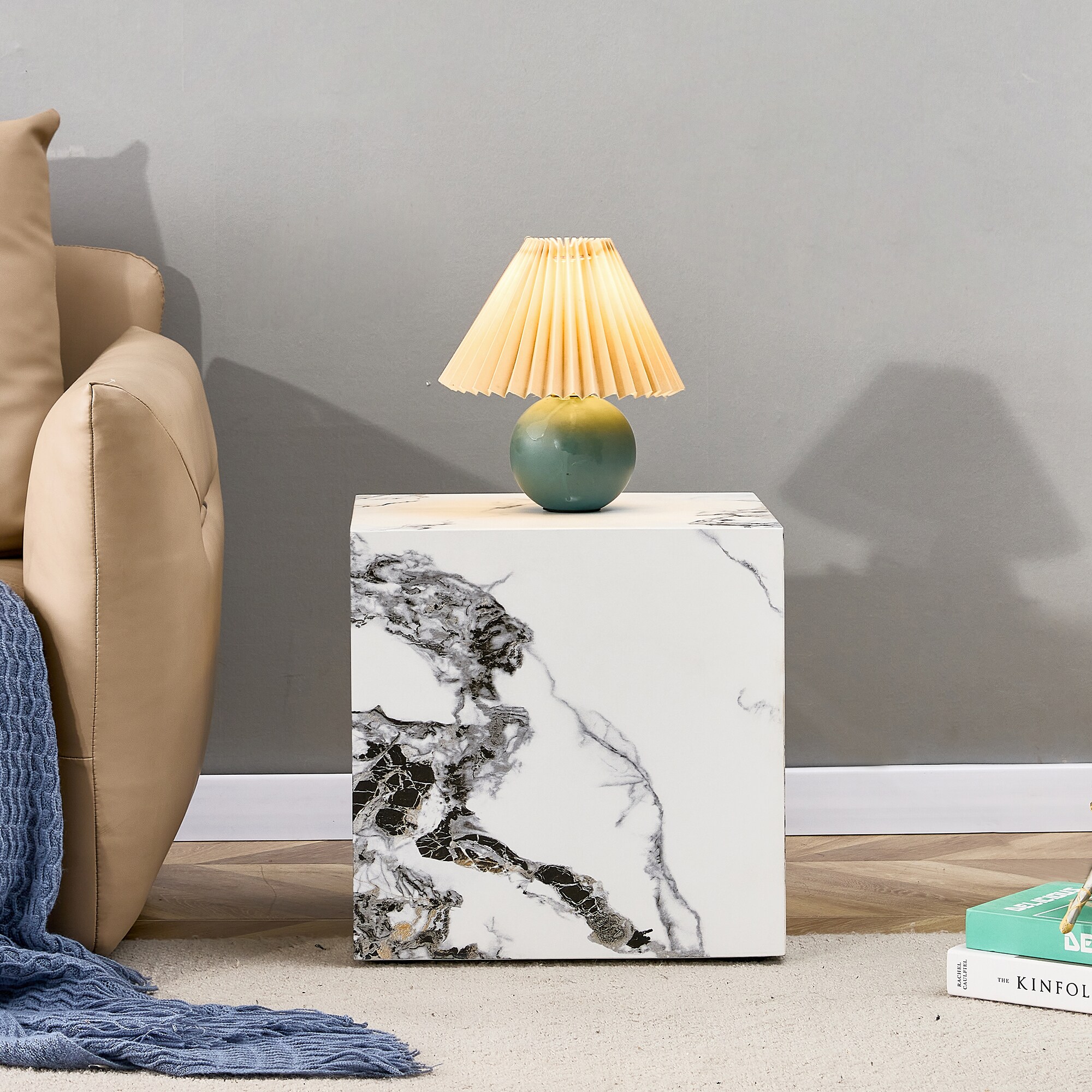LUXEYARD Modern white MDFandsticker material cube stylish texture ...