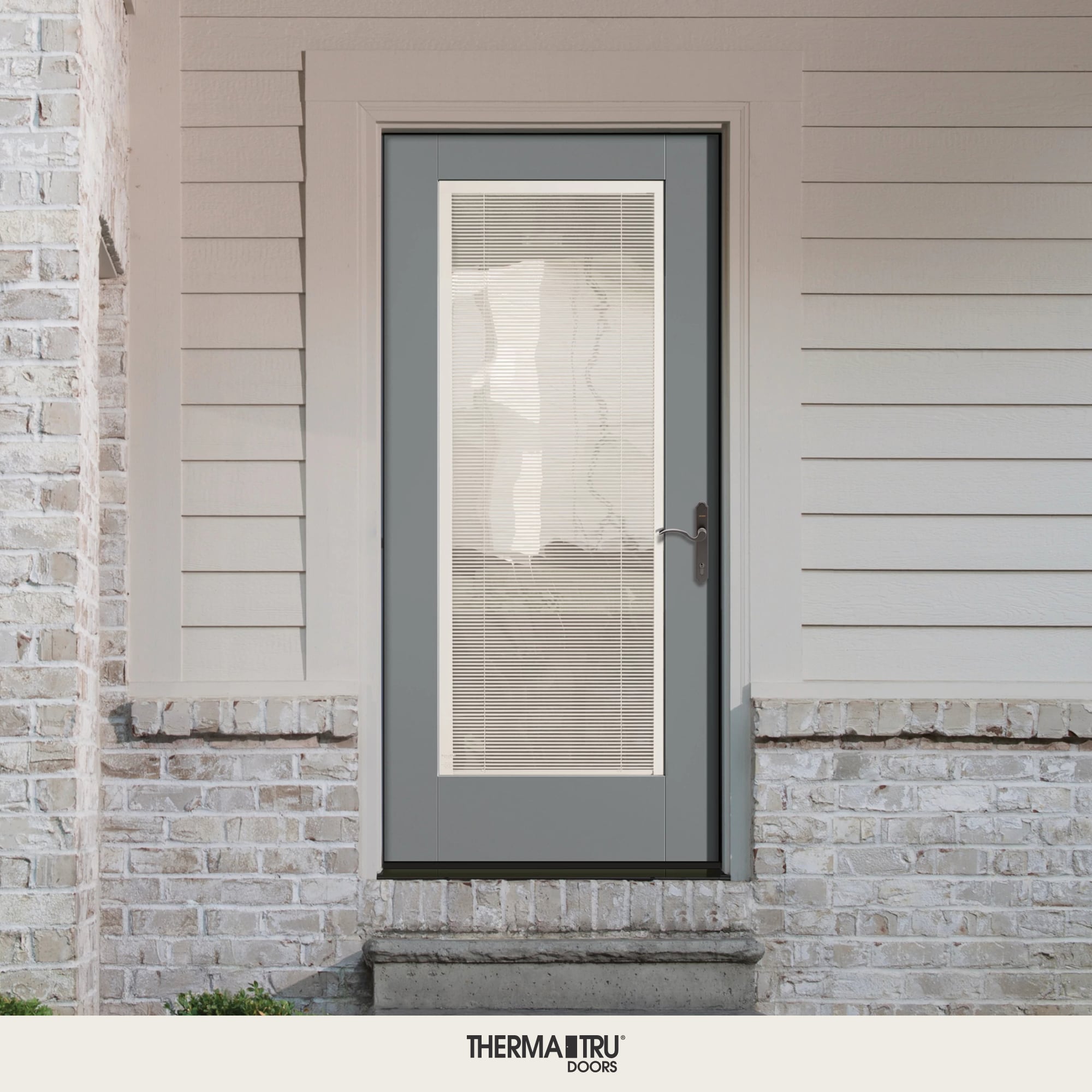 Therma-Tru 36-in x 80-in x 4-9/16-in Fiberglass Full lite Left-hand ...