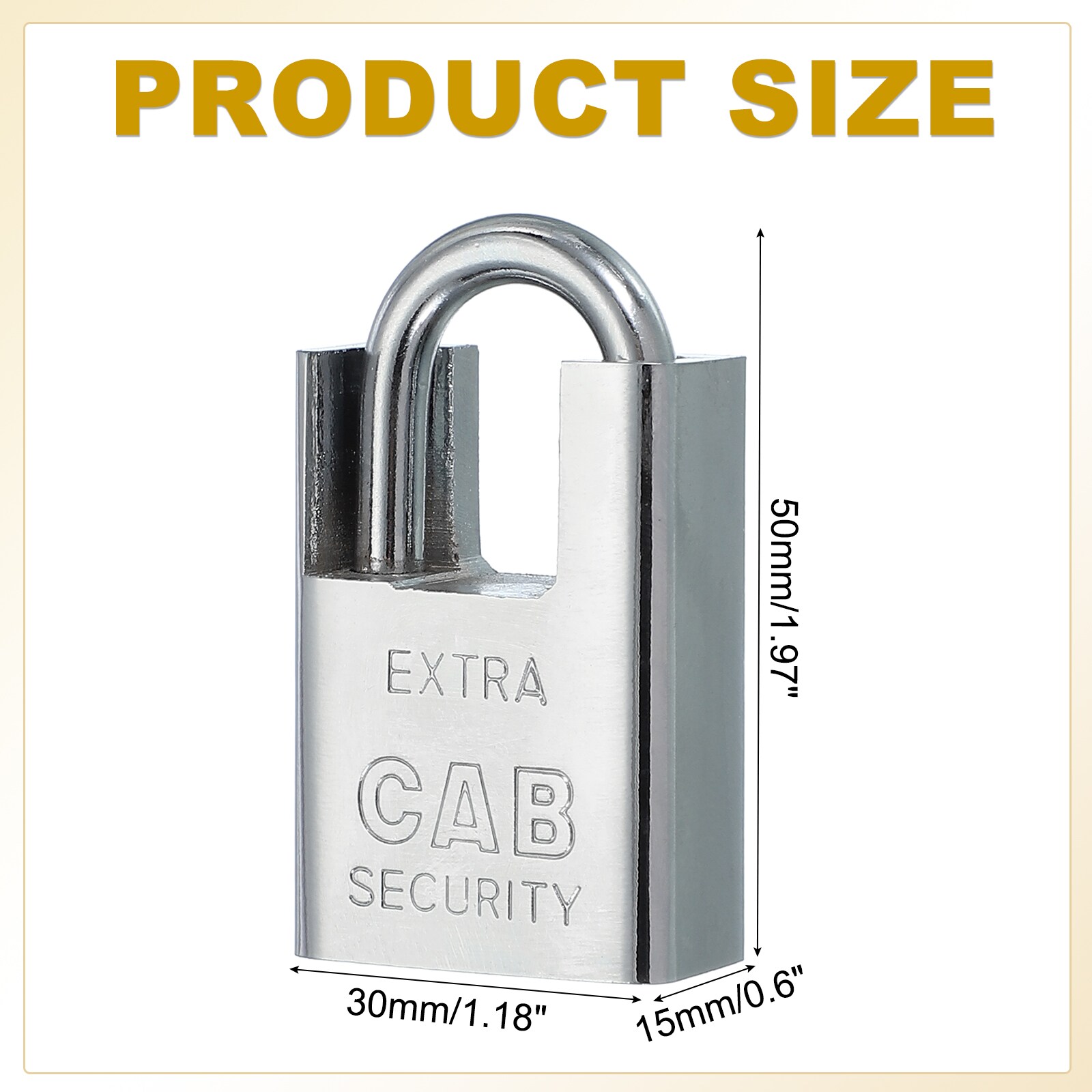 PATIKIL Stainless Steel Padlocks 30mm (1-3/16inch) High-Security ...