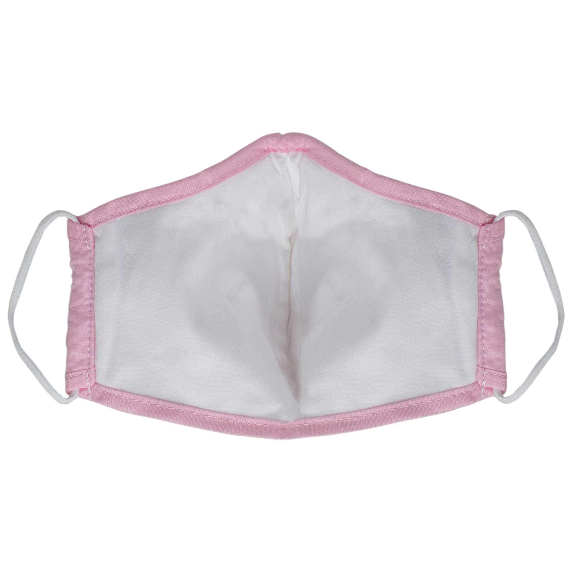 Northlight Pack of 5 Pink 3 Ply Reusable Fabric Face Masks with Seam at ...
