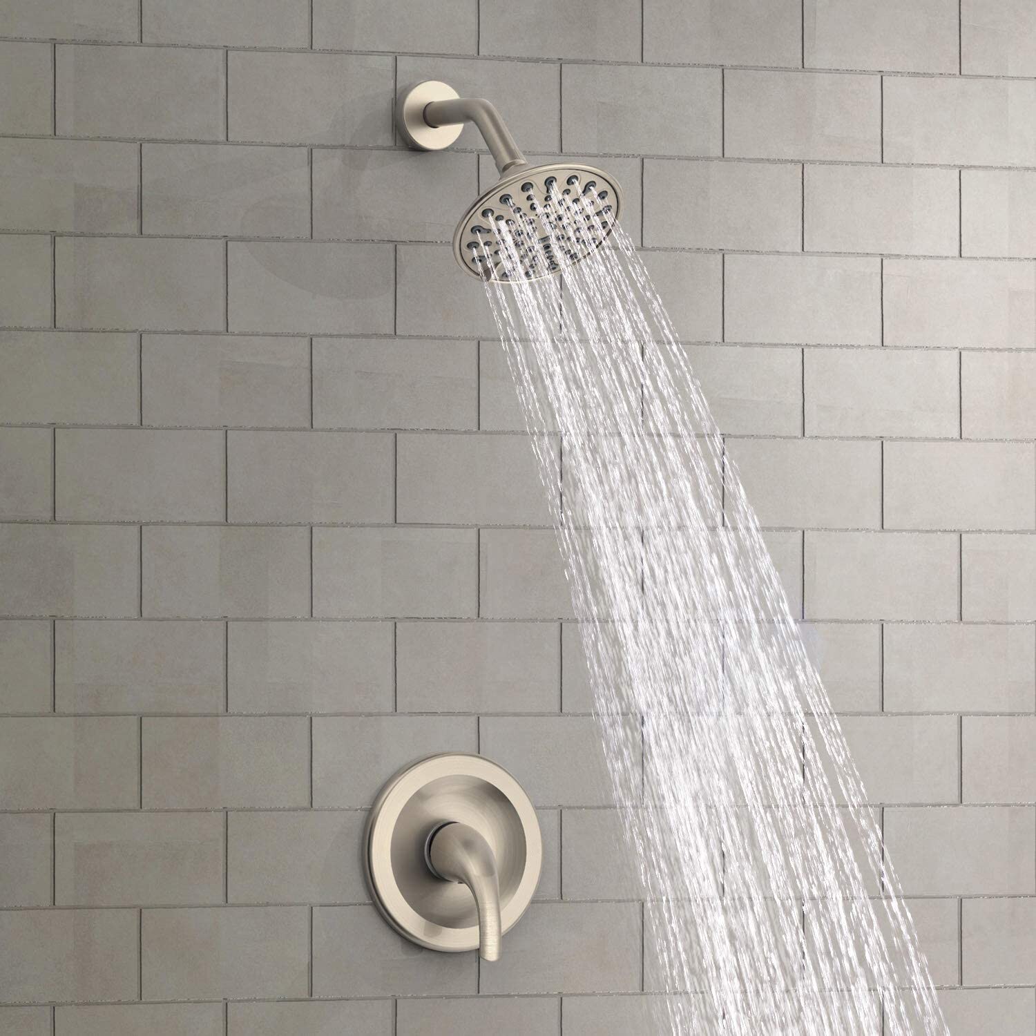 LUCKY ONE Single Handle 6 Function Shower Head Set with Valve ...