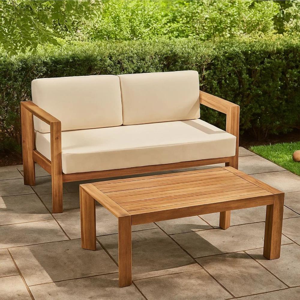 Benzara Patio Conversation Sets 2 -Piece Patio Sofa Conversation Set ...