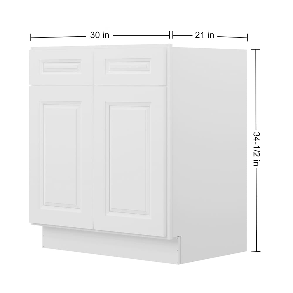 HomLux 30-in W x 34.5-in H x 21-in D Traditional Dove Painted Vanity ...