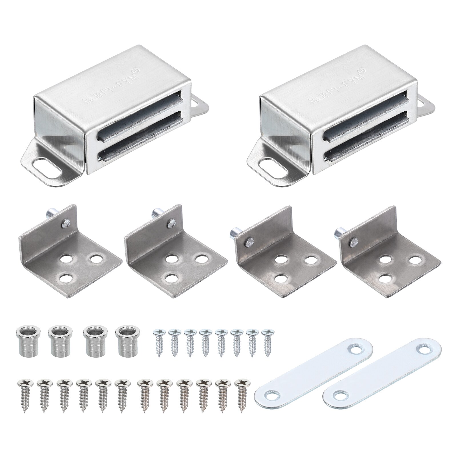 Unique Bargains 2 Sets Pivot Hinge 35 x 41mm Heavy Duty Concealed Shaft ...
