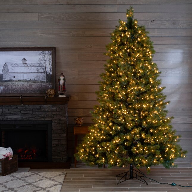 GE 7.5-ft Scotch Pine Pre-lit Artificial Christmas Tree with ... GE 7.5-ft Scotch Pine Pre-lit Artificial Christmas Tree with ...