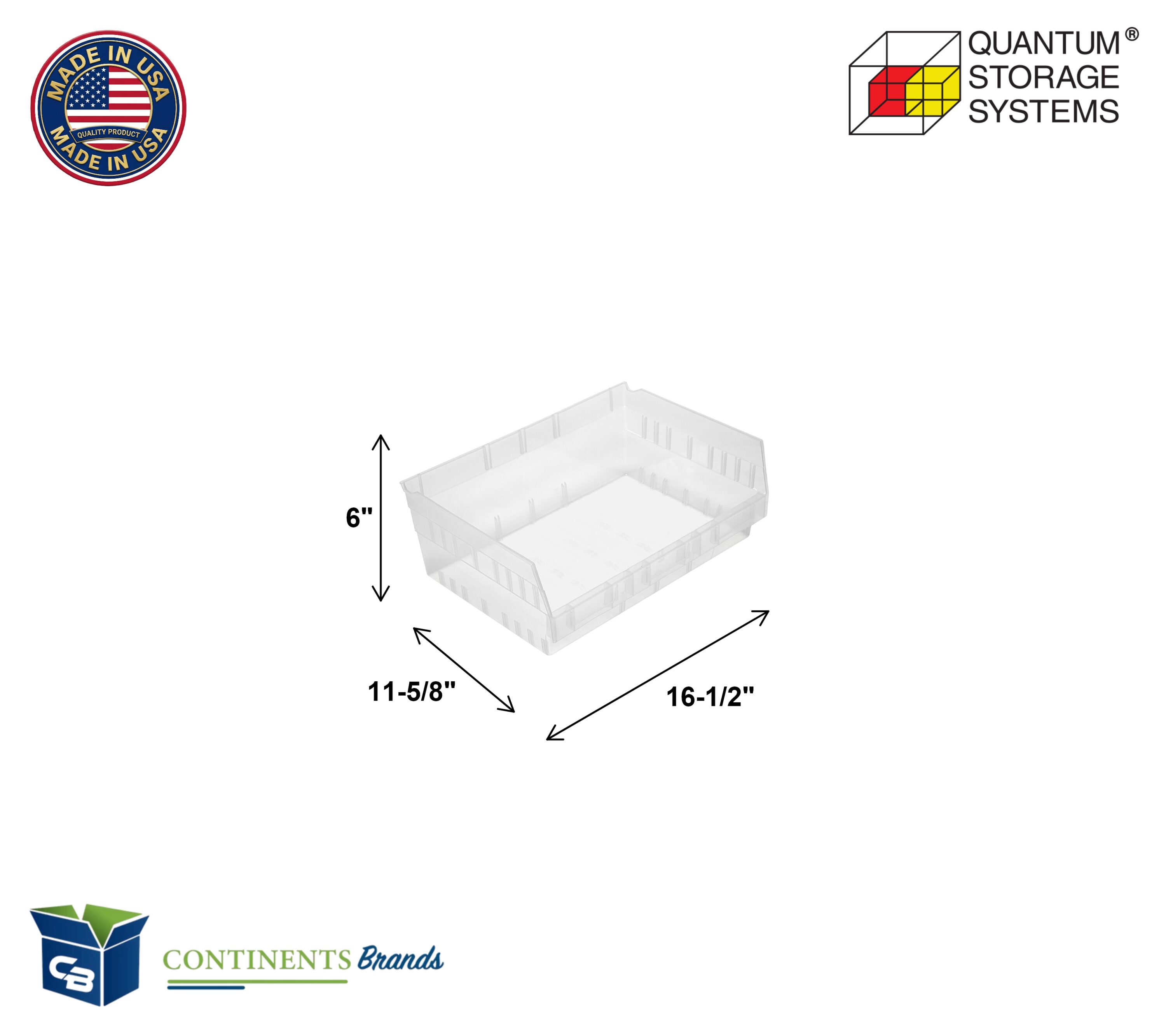 Quantum Storage Systems QSB218CLCS STORE-MORE Shelf Part Organizer ...