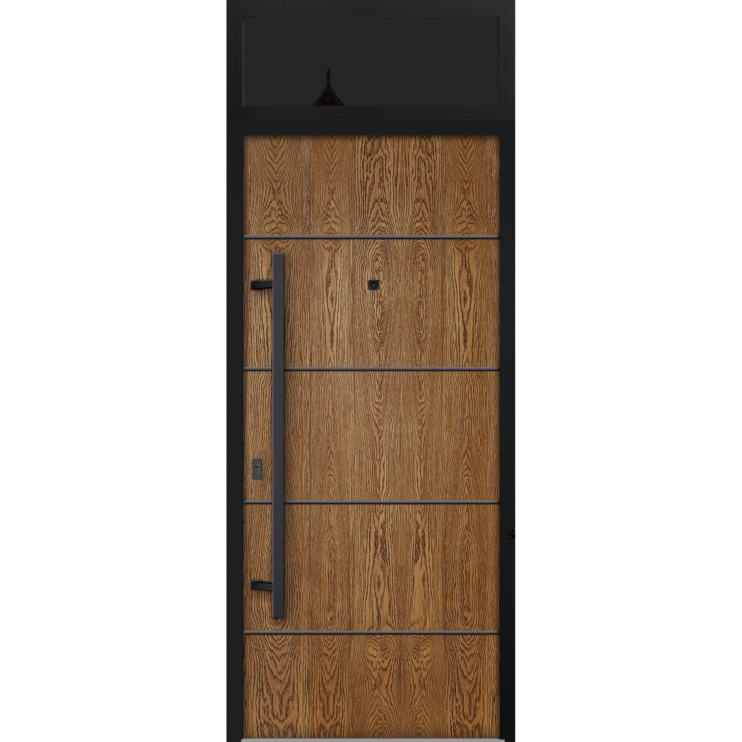 Vdom doors VDOMDOORS DEUX6683 Exterior Prehung Steel Door with Transom ...