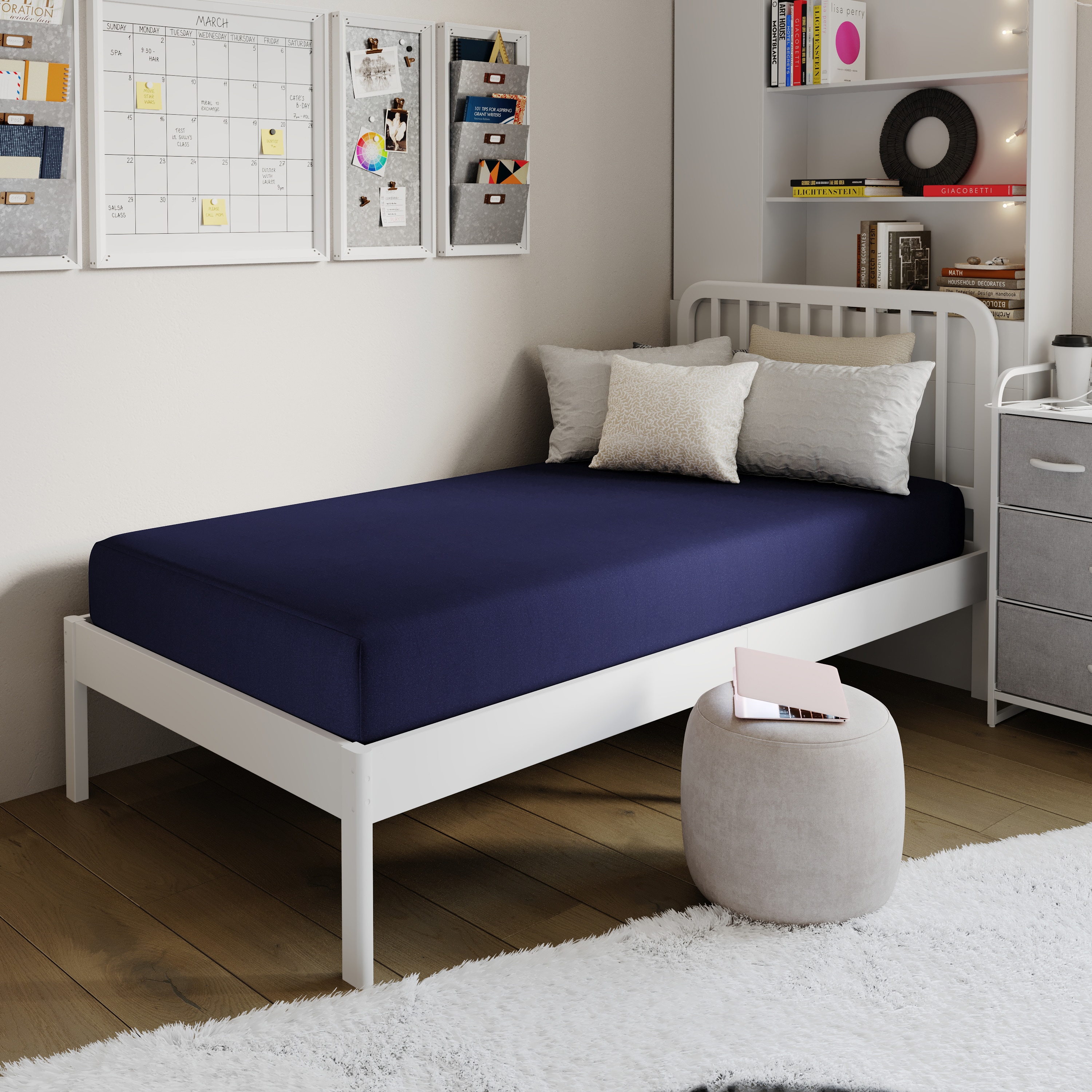 Flash Furniture Irvine Liquid-Resistant Memory Foam 8-in Twin Mattress ...