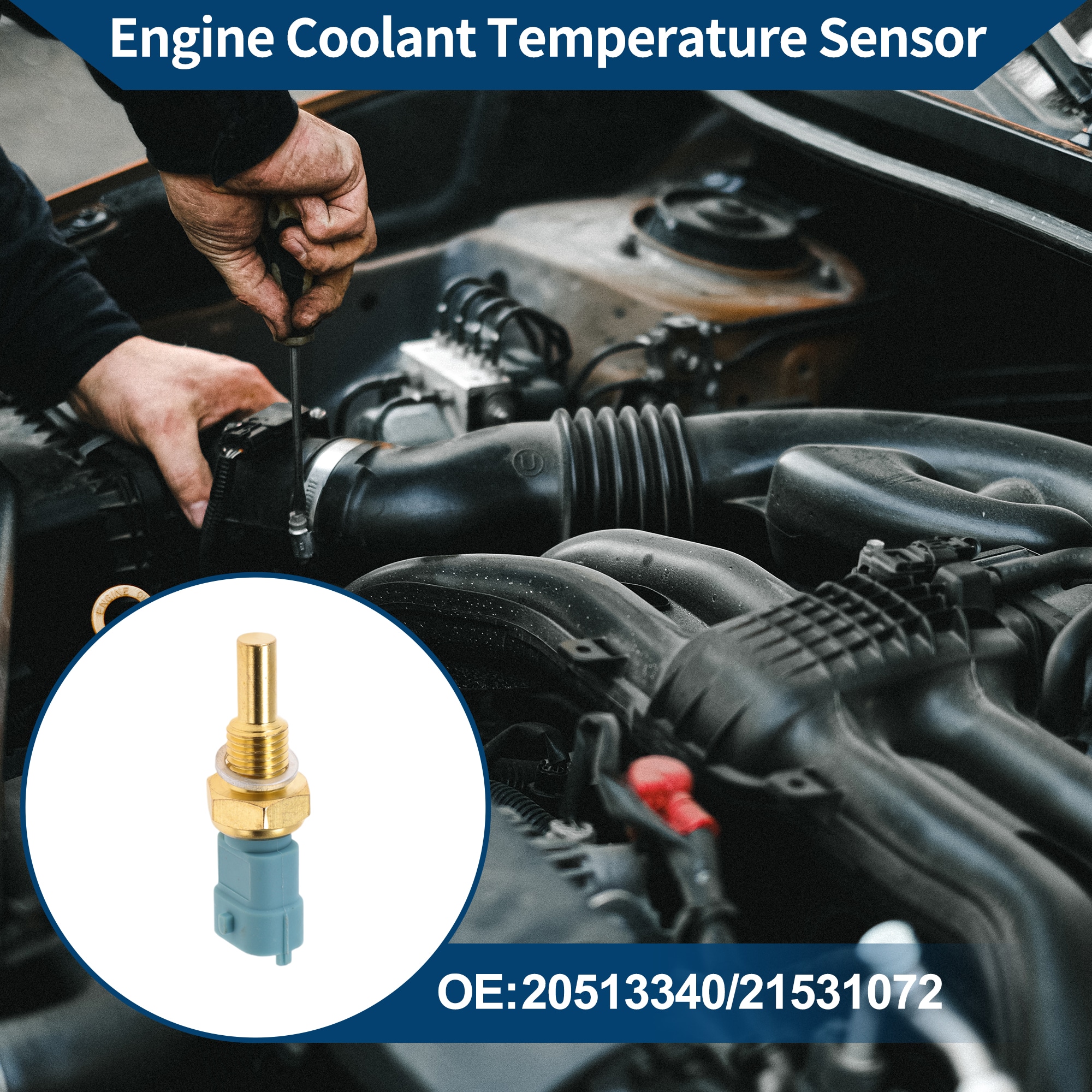 Unique Bargains Engine Coolant Temperature Sensor No.20513340 Water ...