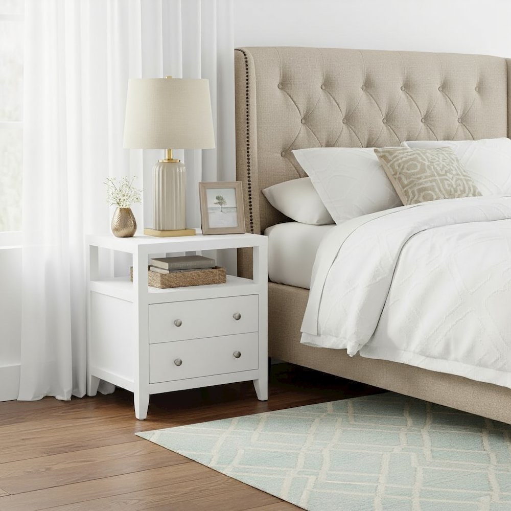 Butler Specialty Dana 21 in W Rectangular Wood 2 Drawer Nightstand ...